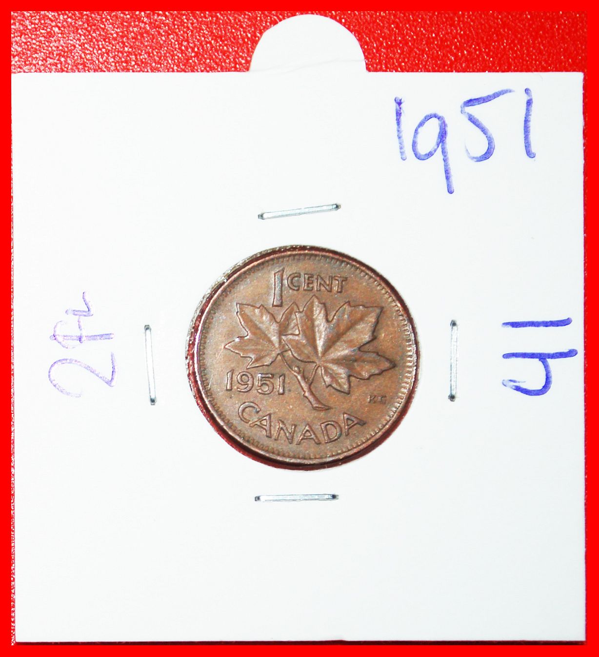NO INDIA (1948-1952): CANADA ★ 1 CENT 1951! GEORGE VI (1937-1952) IN ...