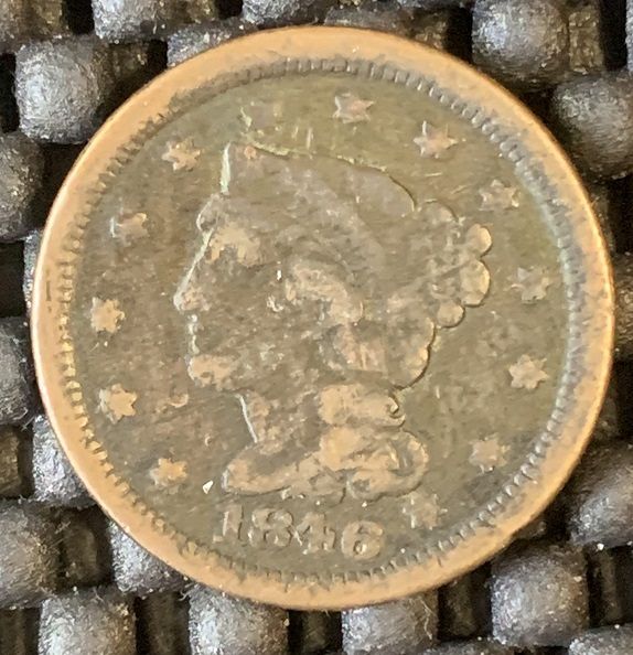1846 Small Date Braided Hair Large Cent. - For Sale, Buy Now Online ...