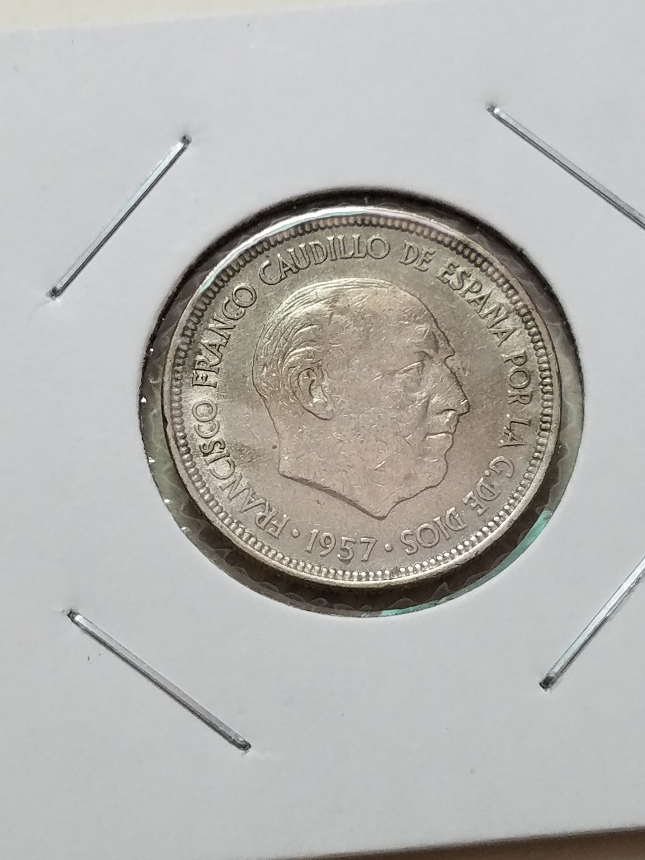 1957 1959 Spain 25 Pesetas - Francisco Franco - For Sale, Buy Now ...