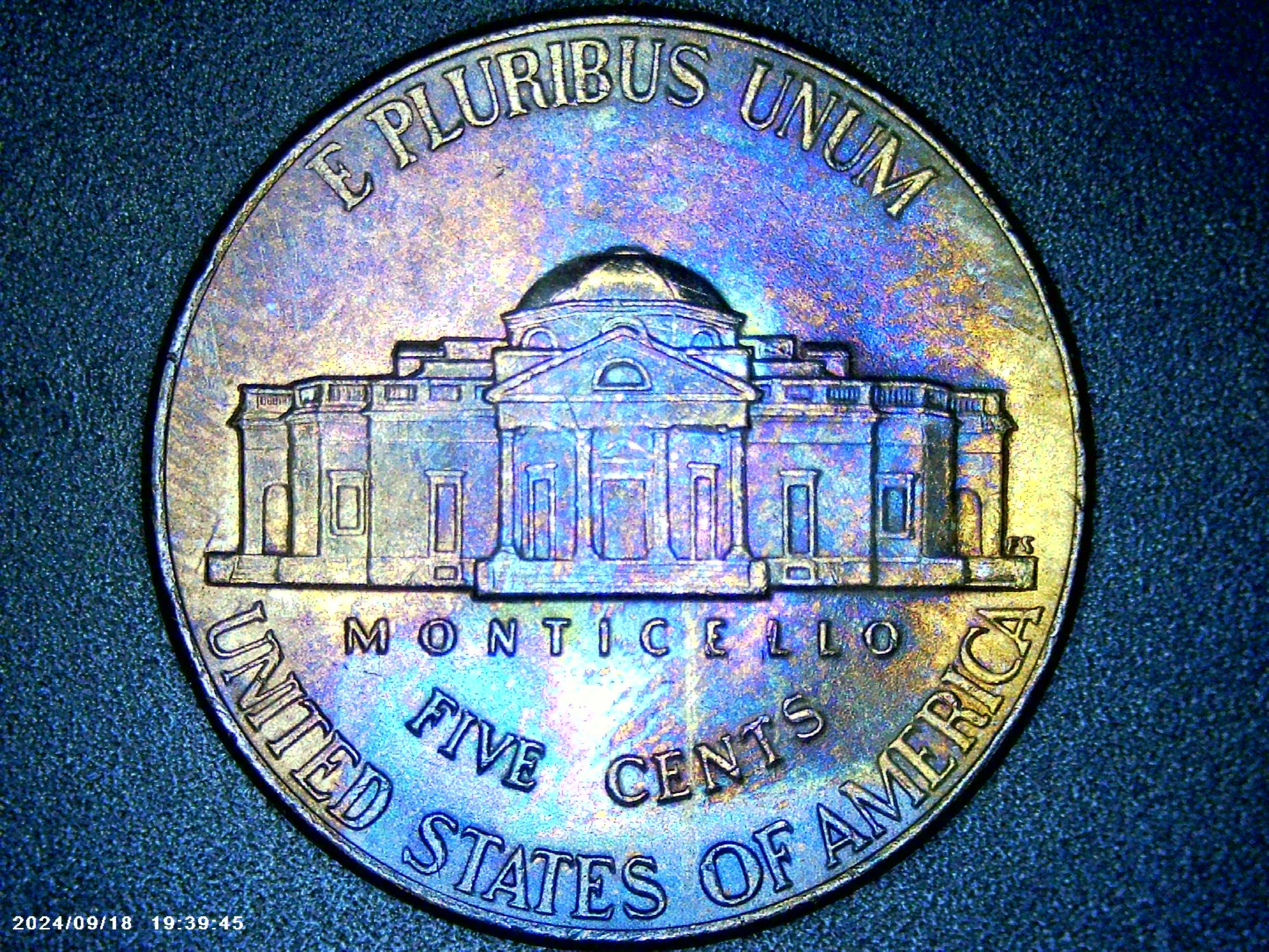 2006 P Jefferson Nickel Beautiful Rainbow Toning - For Sale, Buy Now ...