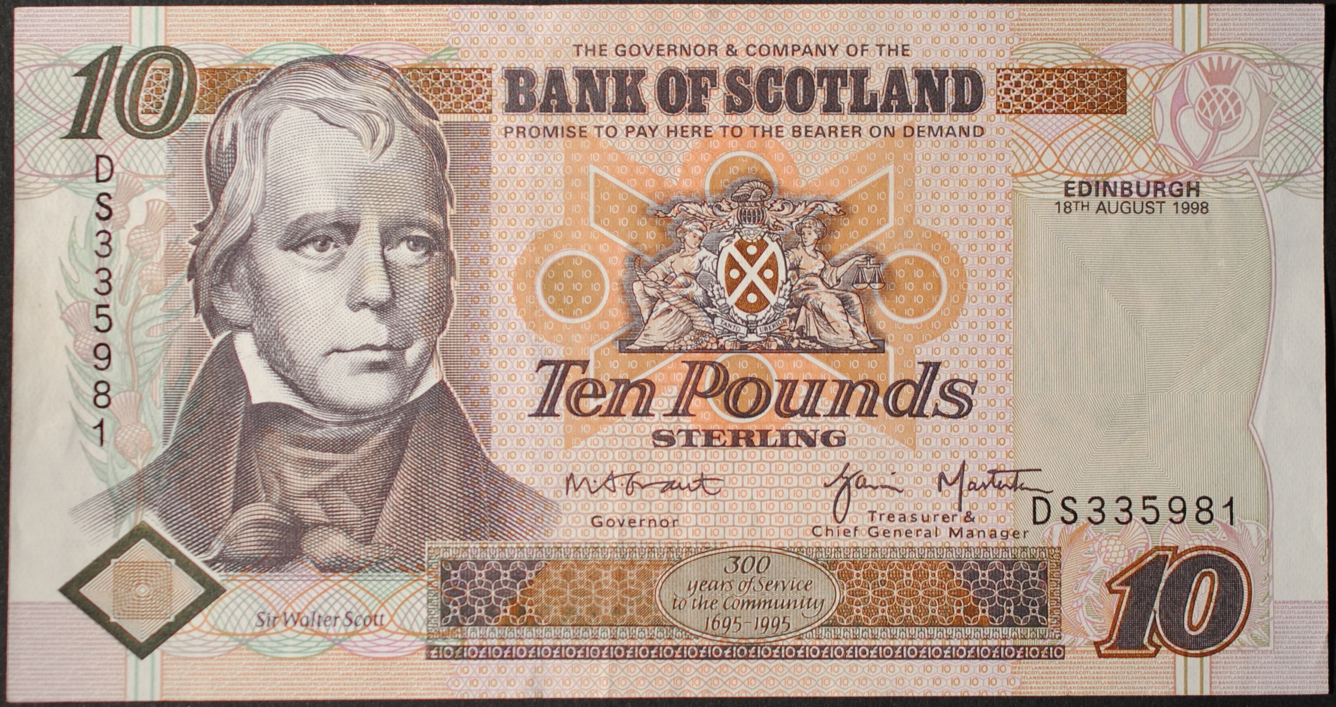 Scotland P120c 10 Pounds VF++ - For Sale, Buy Now Online - Item #840151