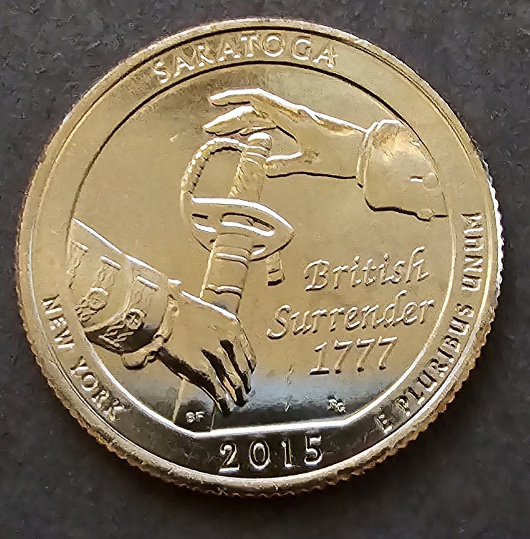 2015-D Saratoga Quarter - BU from US Mint Roll (B10) - For Sale, Buy ...