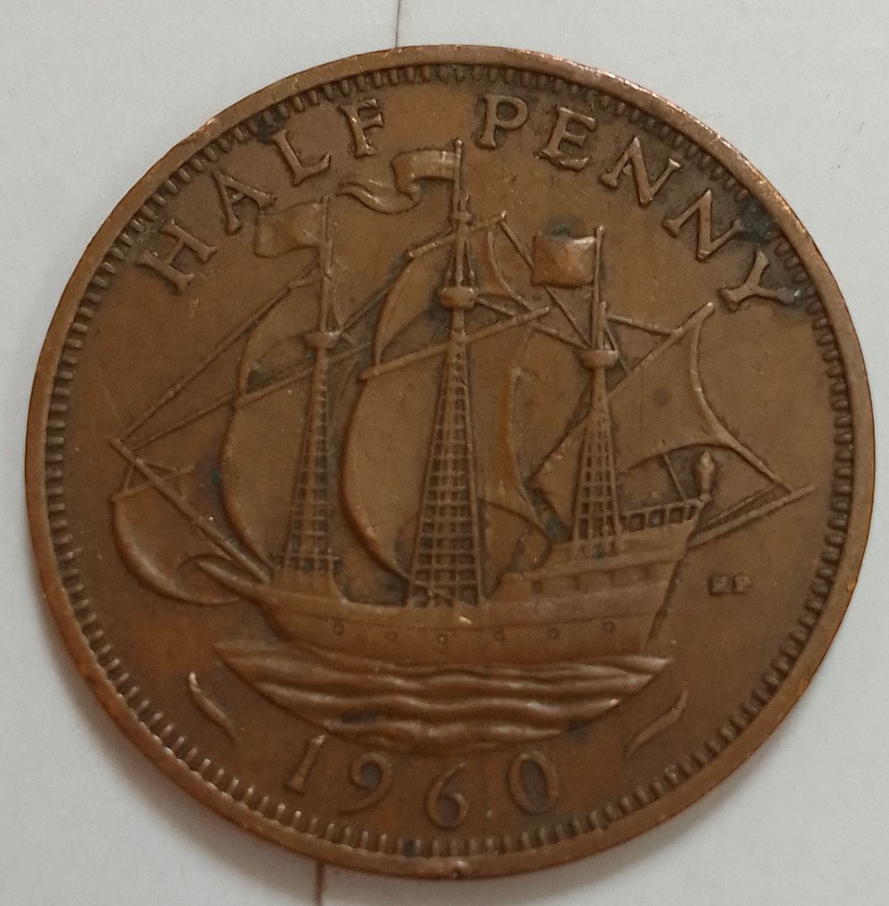 Great Britain 1960 Half Penny Elizabeth coin - For Sale, Buy Now Online ...