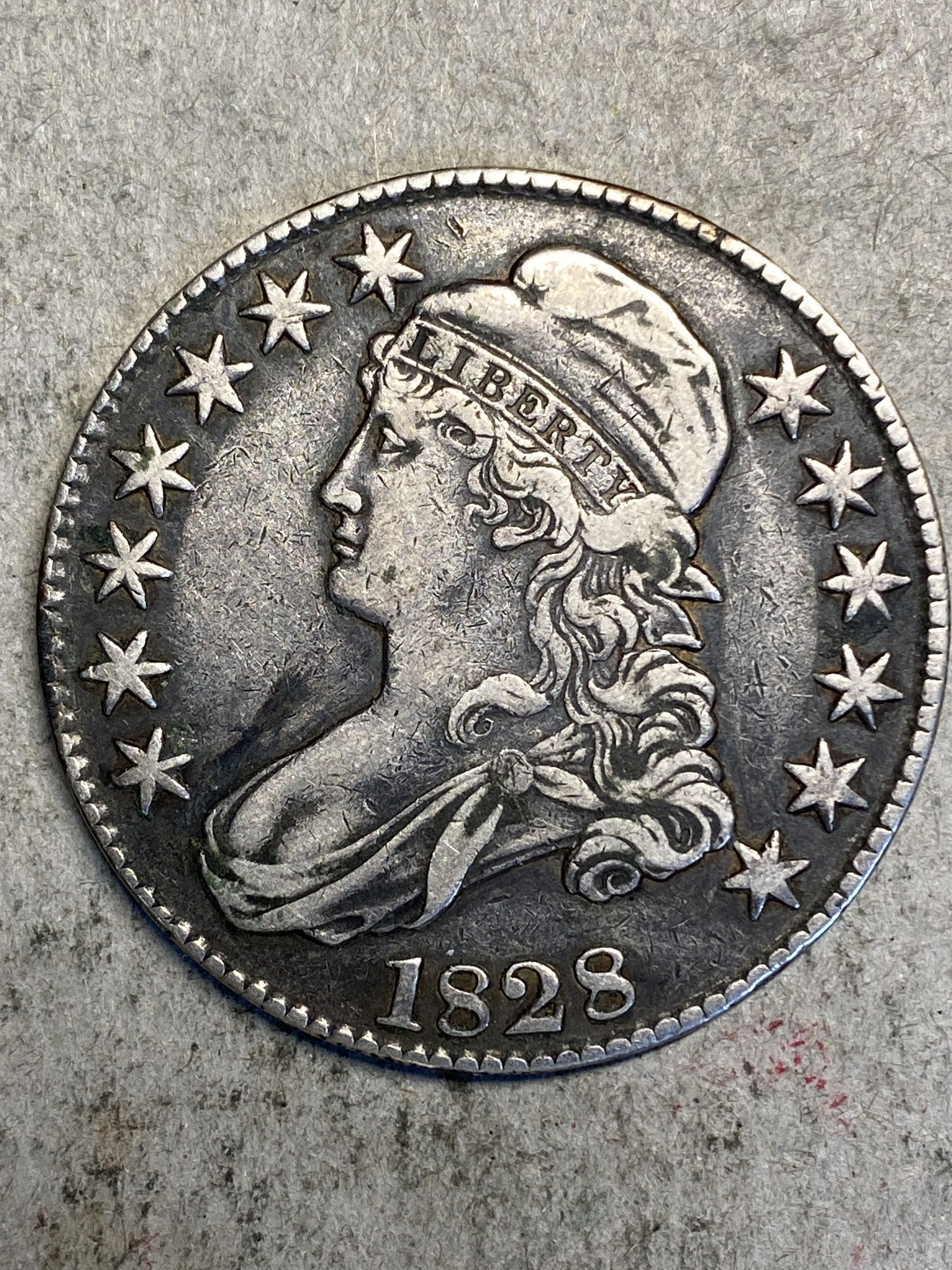 1828 Capped Bust Half Dollar XF - For Sale, Buy Now Online - Item #842850