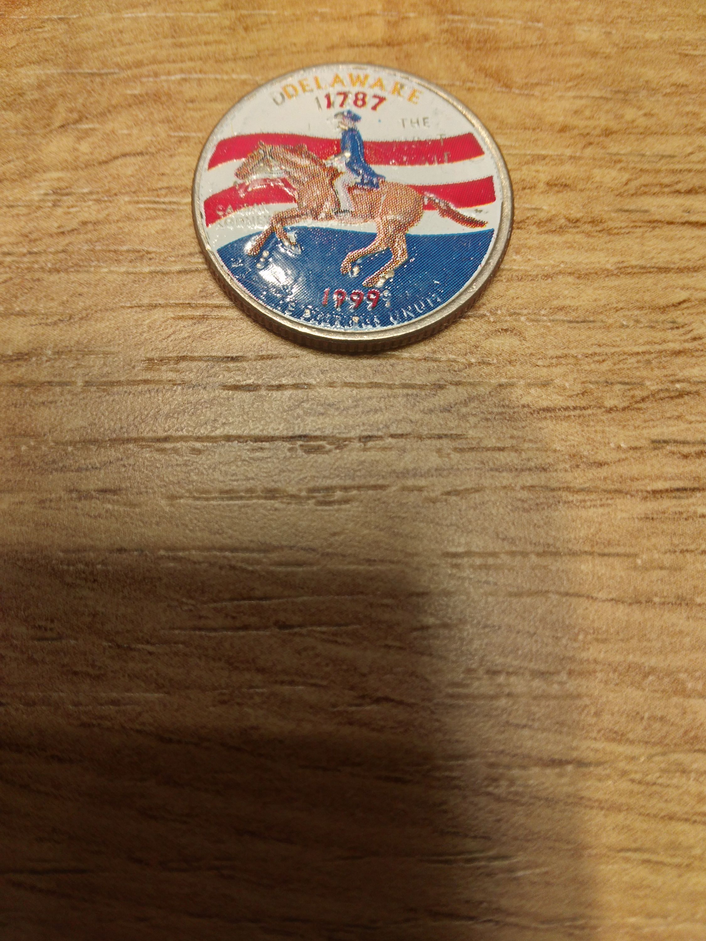 MODIFIED 1999 DELAWARE D STATE QUARTER - For Sale, Buy Now Online ...