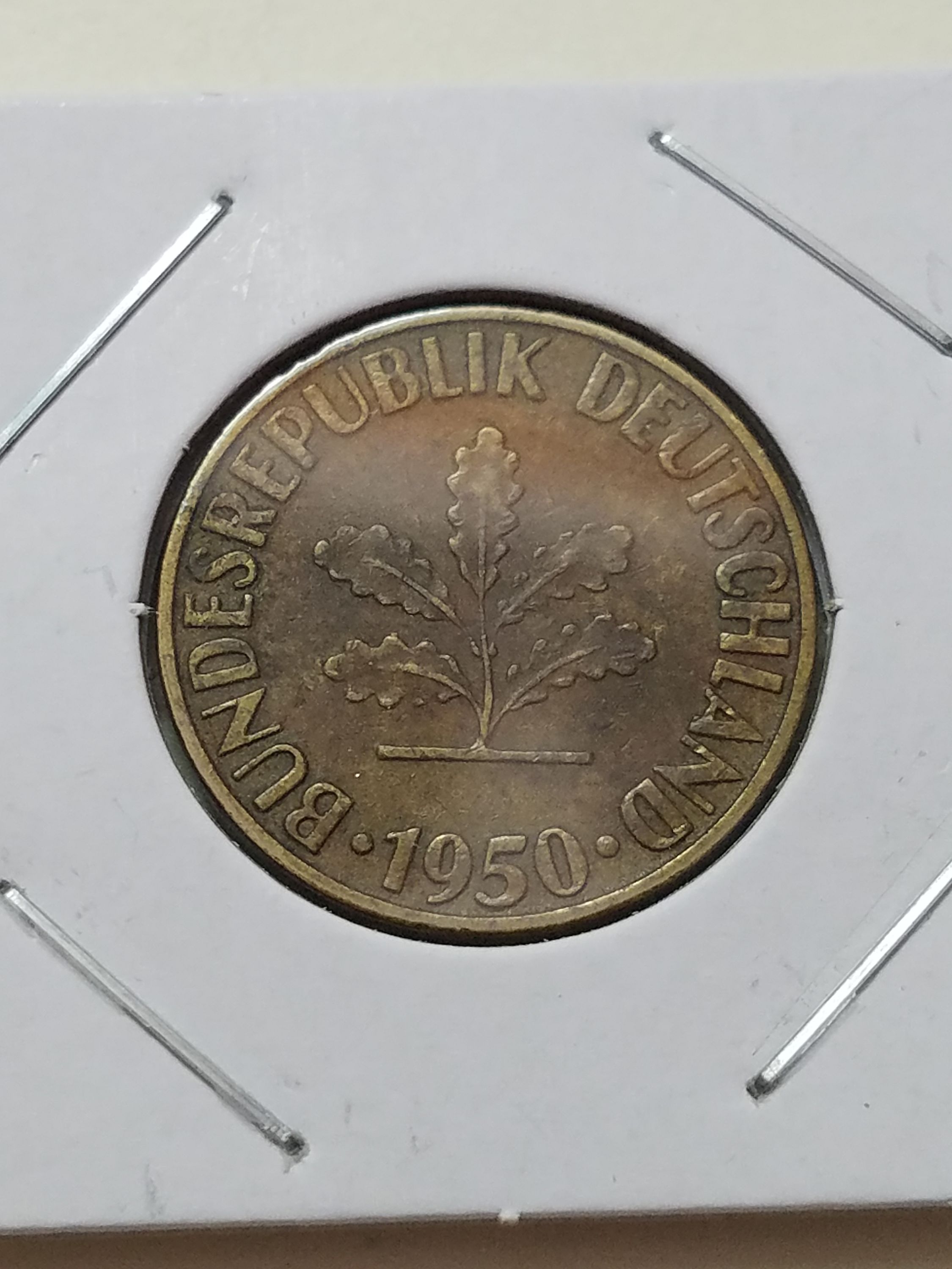 1950 F Germany 10 Pfennigs - For Sale, Buy Now Online - Item #843615