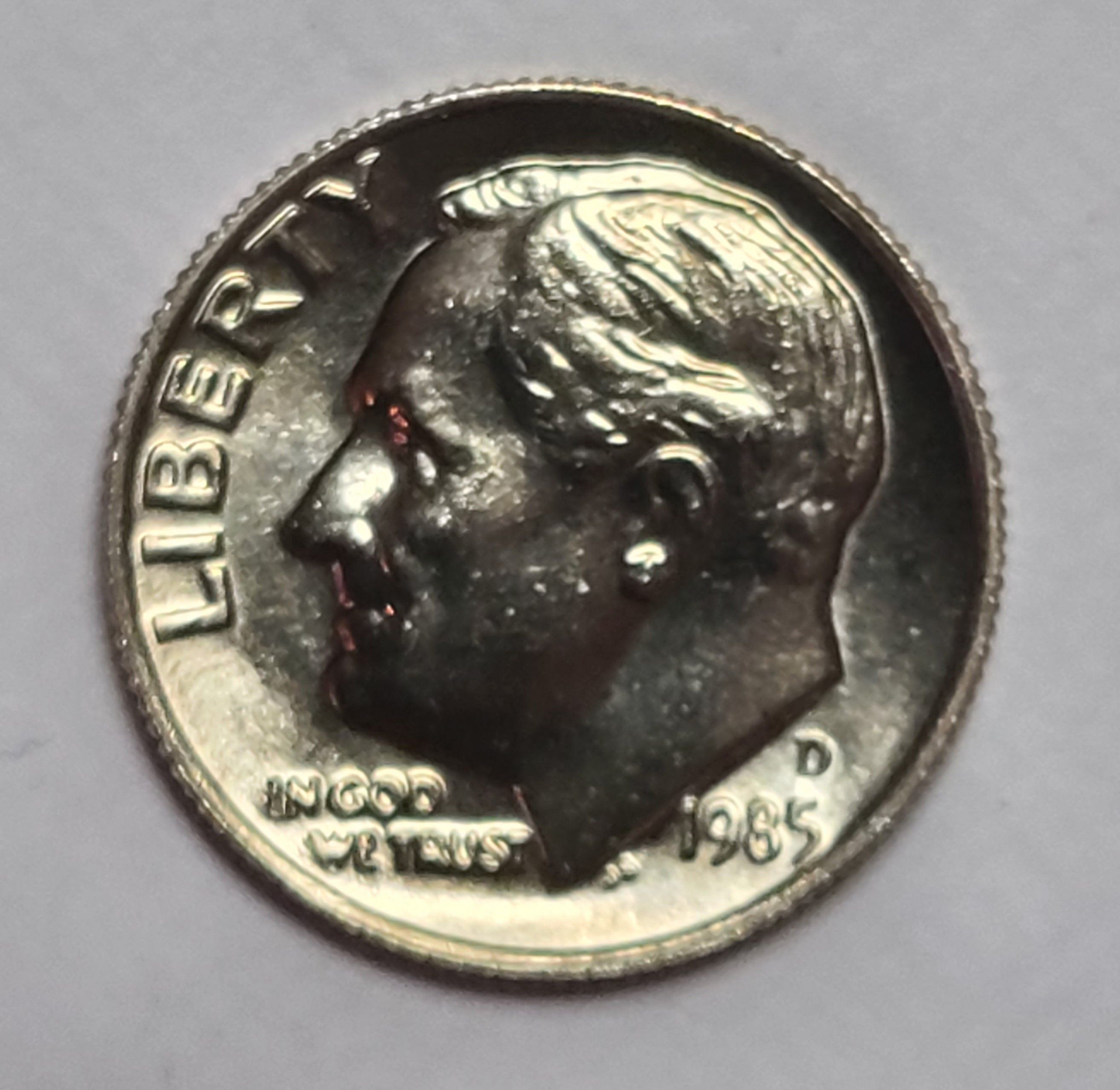 1985-D Roosevelt Dime MS-65 (GEM) - For Sale, Buy Now Online - Item #844049