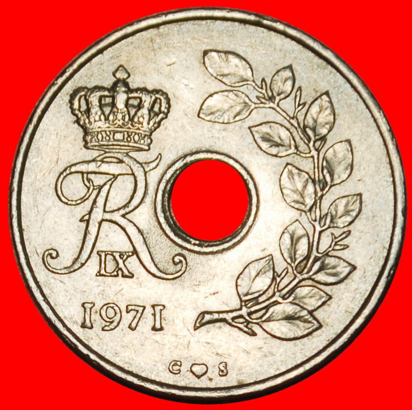 MONOGRAM (1966-1972): DENMARK ★ 25 ORE 1971! FREDERICK IX (1899-1972 ...