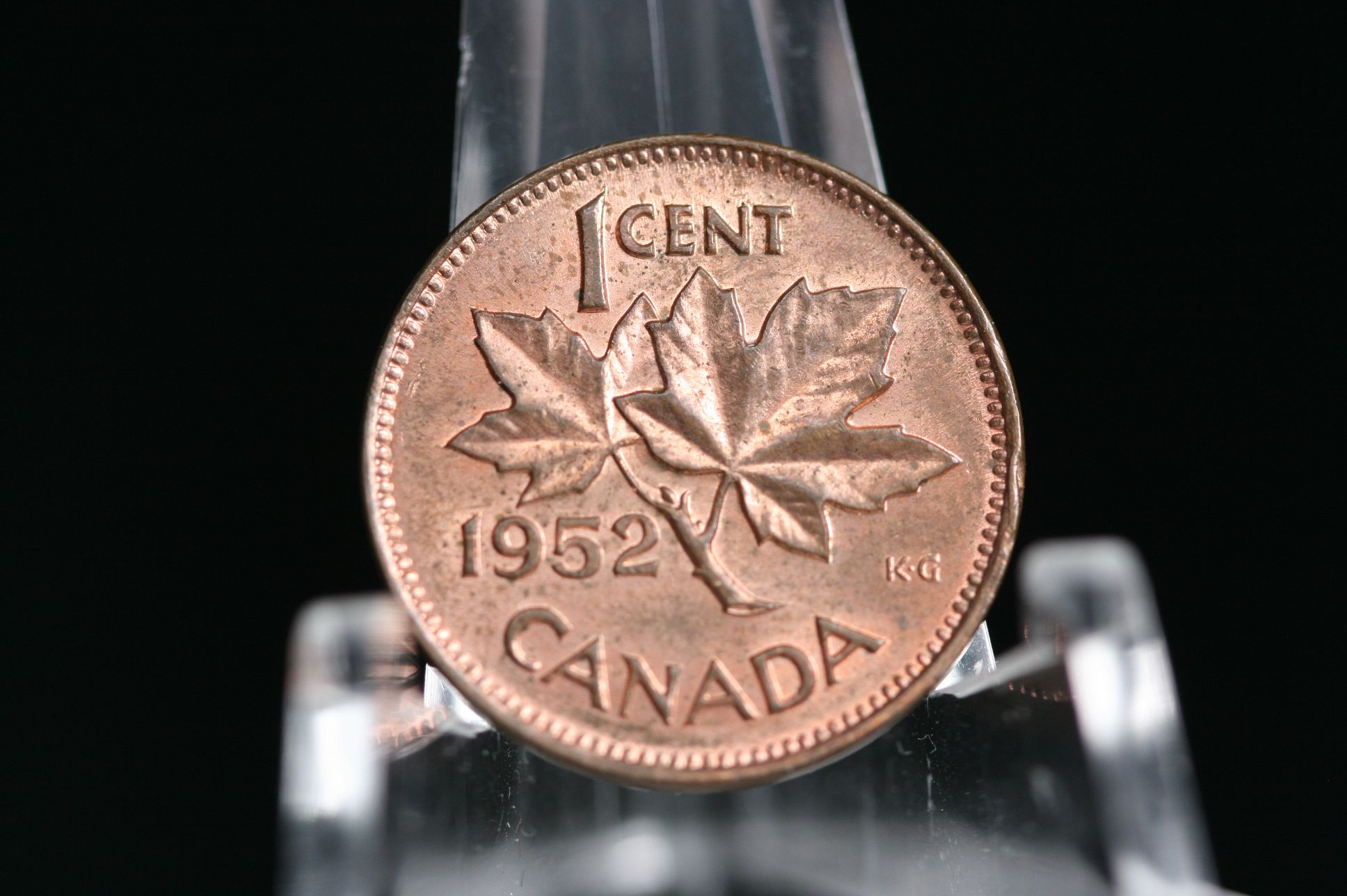1952 Canada 1 Cent- George VI- AU58 - For Sale, Buy Now Online - Item ...