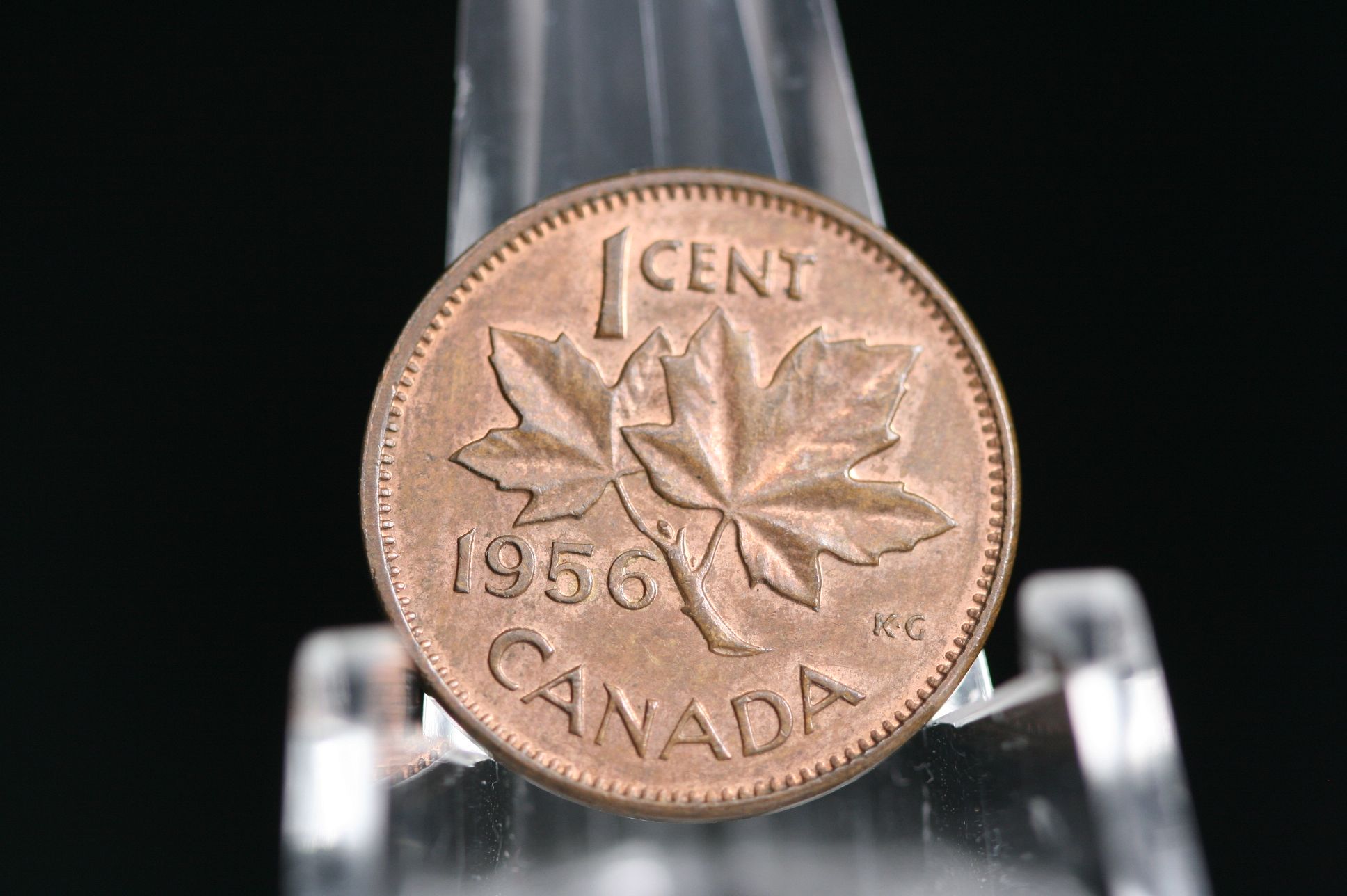 1956 Canada 1 cent circulated AU - For Sale, Buy Now Online - Item #844475