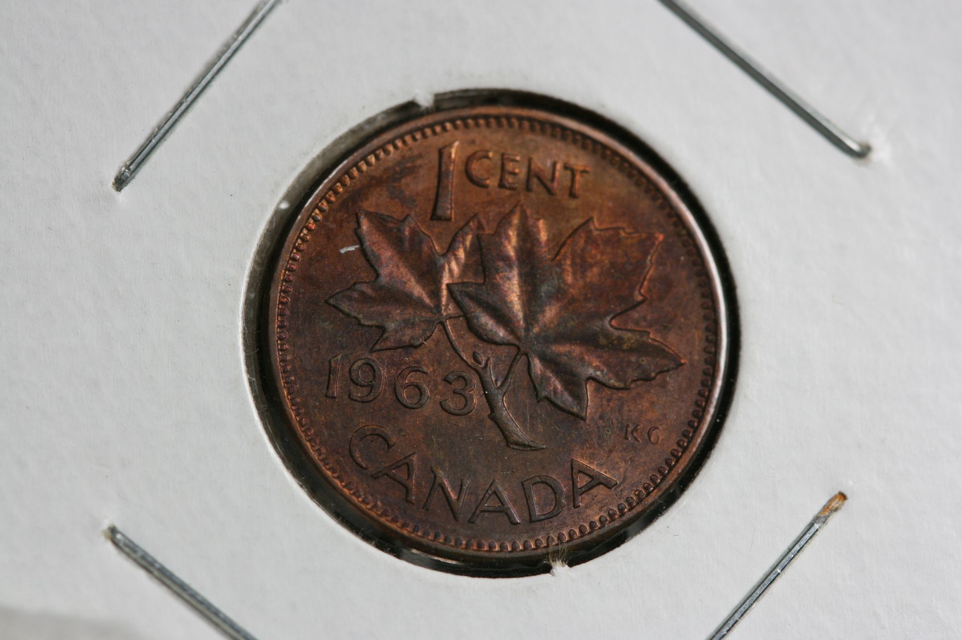 1963 Canada 1 cent Elizabeth II BU RED SF - For Sale, Buy Now Online ...