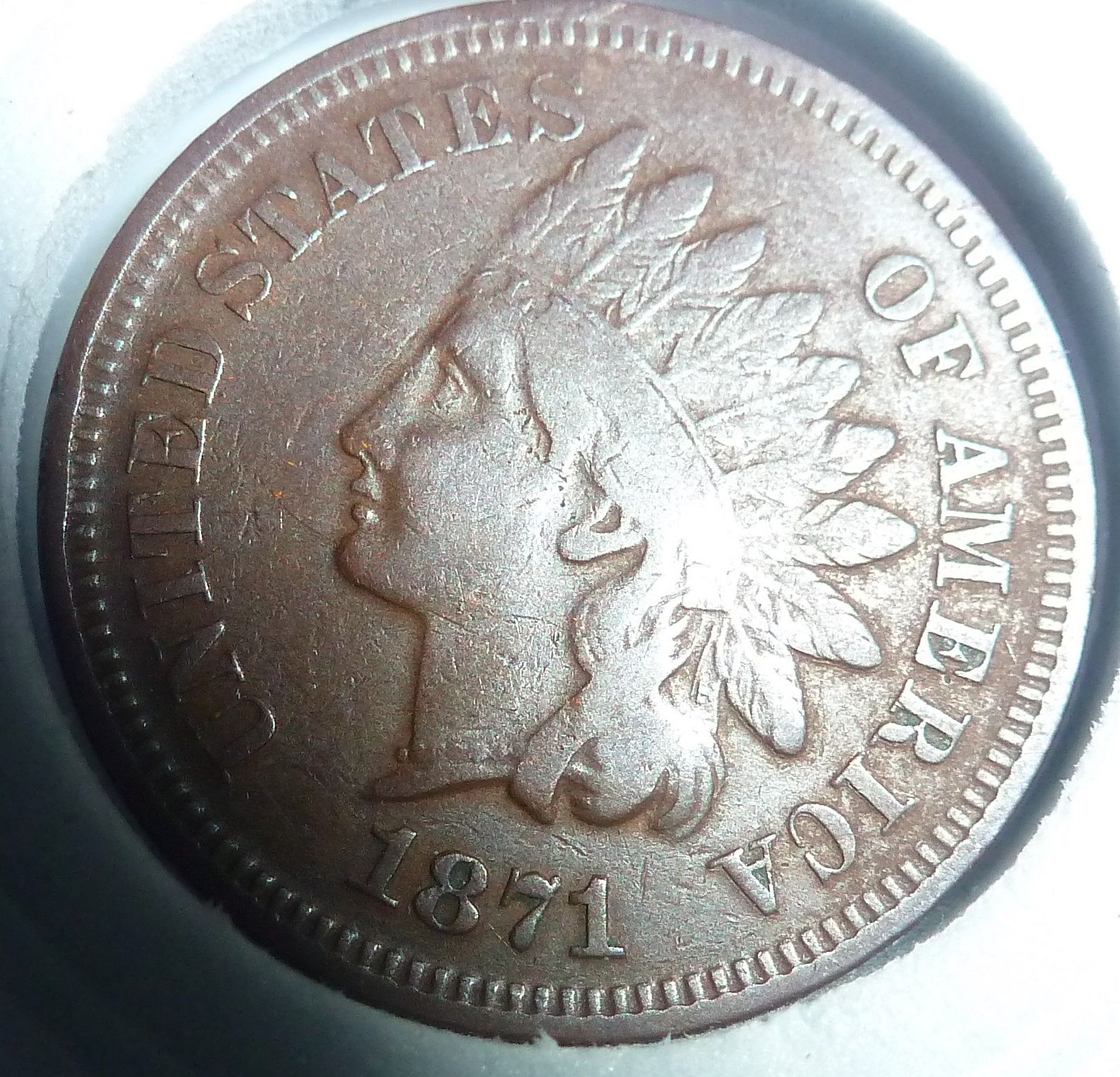 1871 Shallow N Indian Cent Grades FINE ( 200-A8) - For Sale, Buy Now ...