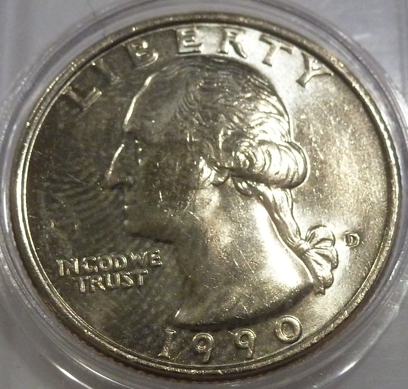 1990-D BU from Mint set Proof Like Washington Quarter # 24-R - For Sale ...