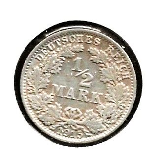 1915 GERMANY ONE HALF MARK***BU*** - For Sale, Buy Now Online - Item ...