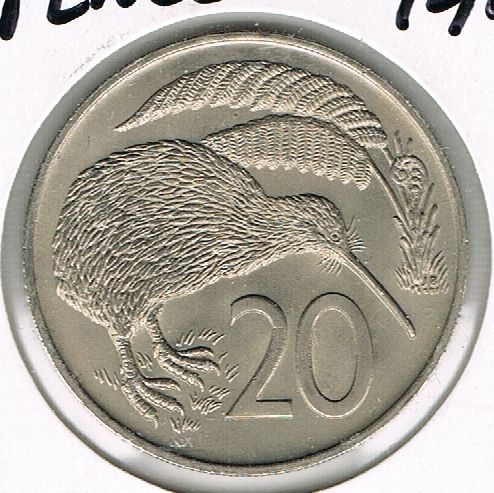 20 Cents - Elizabeth II, New Zealand, 1967 - For Sale, Buy Now Online ...