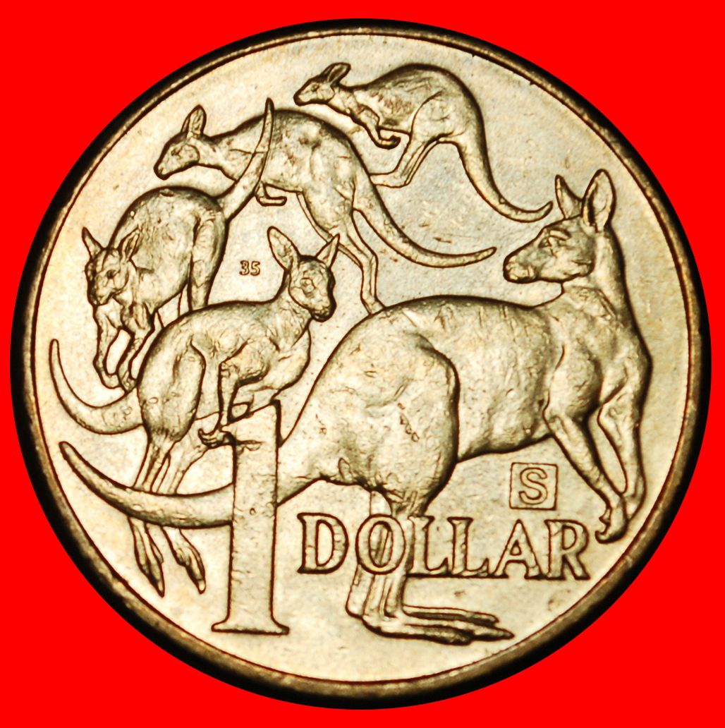 5 KANGAROOS (1984-2024): AUSTRALIA ★ 1 DOLLAR 2018 2019S! ELIZABETH II ...