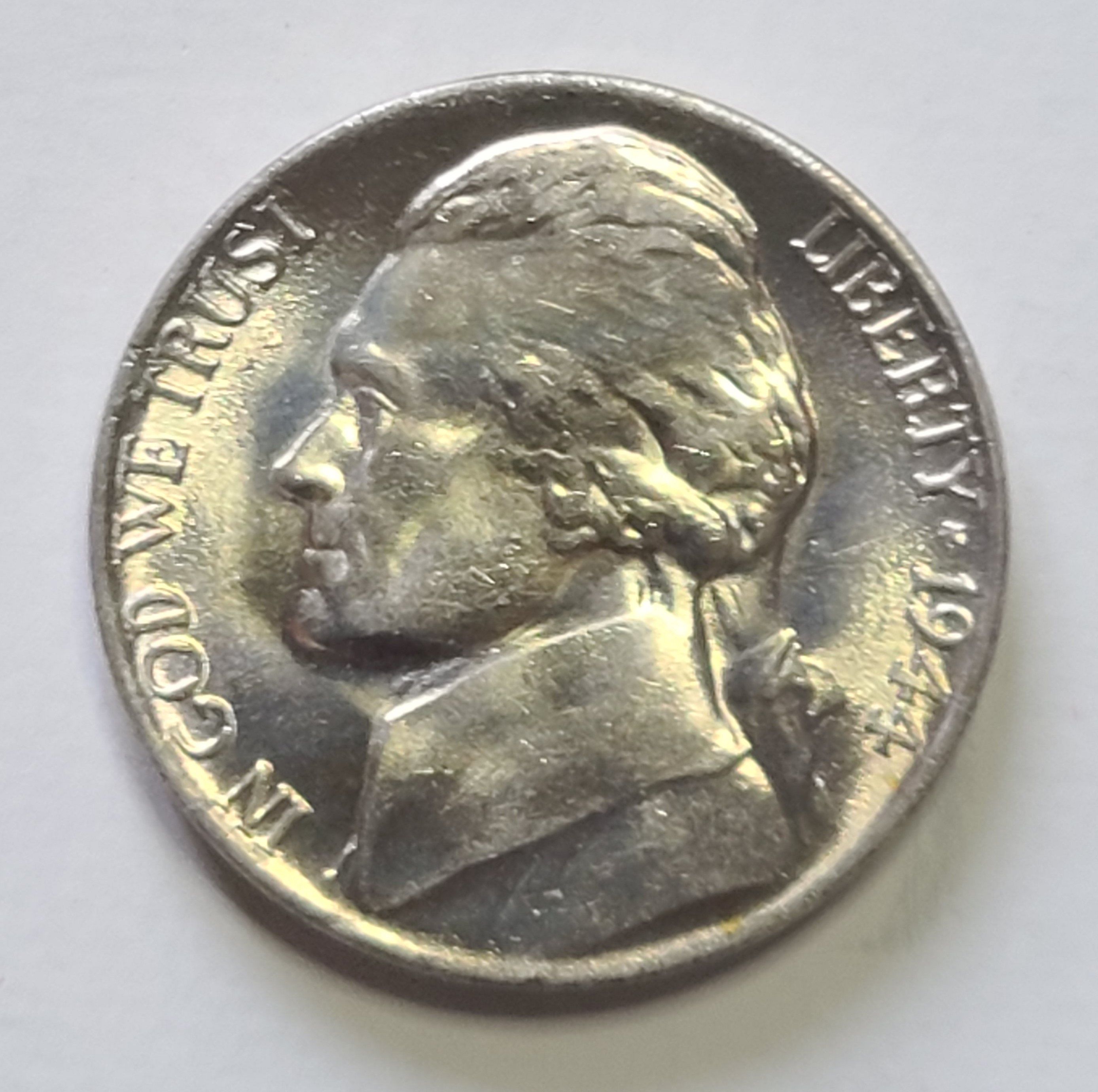 1944-P Jefferson Nickel MS-63 (Choice BU) Strong Strike - For Sale, Buy ...