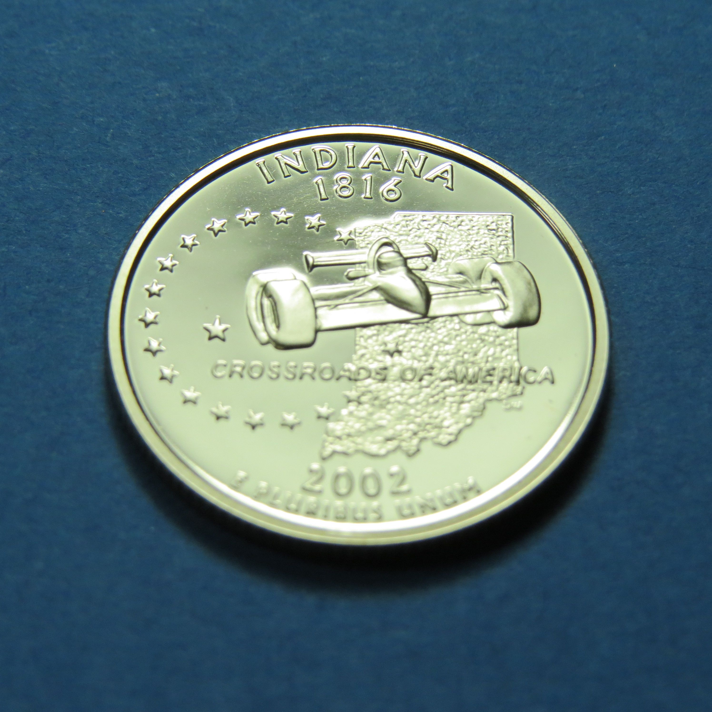 2002-S INDIANA STATE QUARTER (PROOF QUARTER) LOT H142 - For Sale, Buy ...