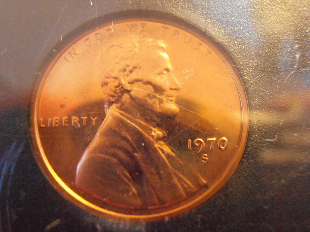 1970 S Small Date Lincoln Cent AND 40% Silver Kennedy half in a PROOF ...
