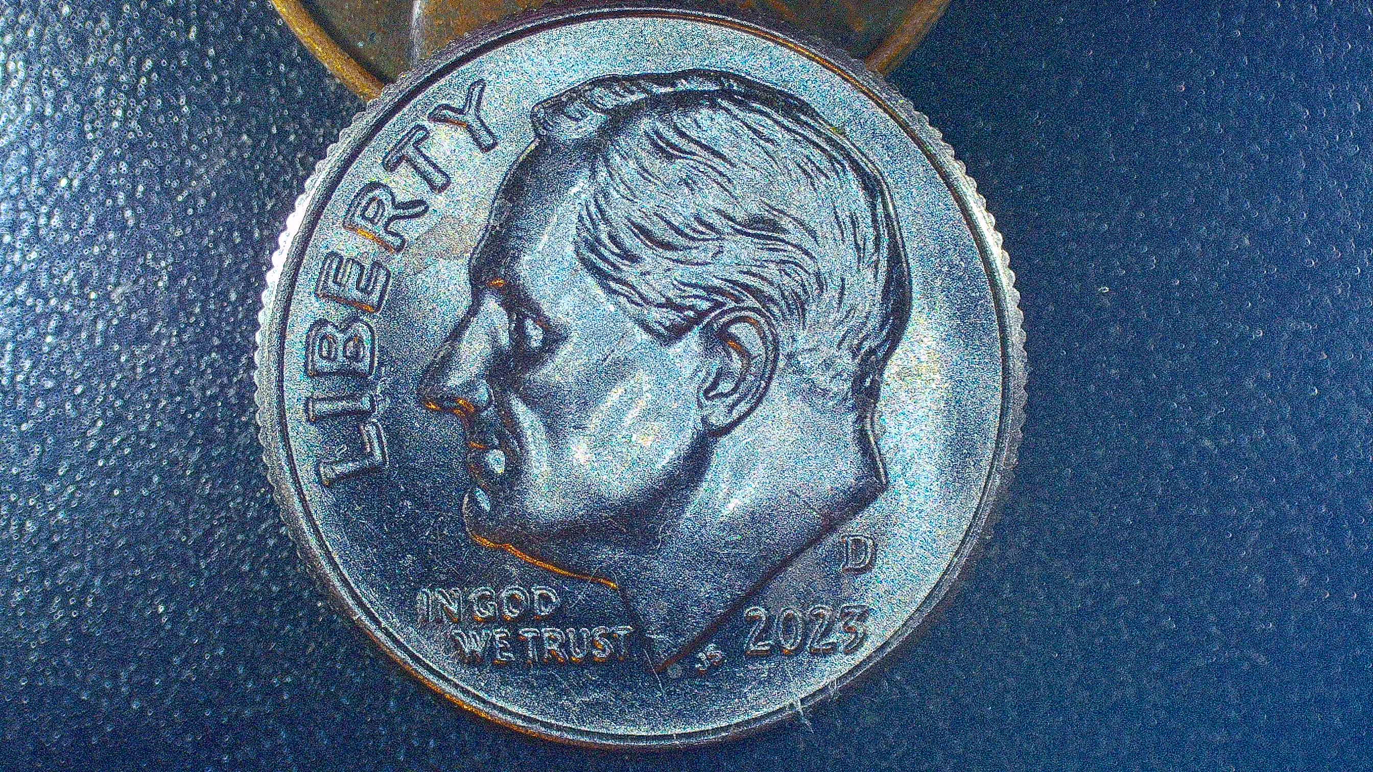 2023 D Roosevelt Dime Gem Brilliant Uncirculated Beautiful Toning Full ...