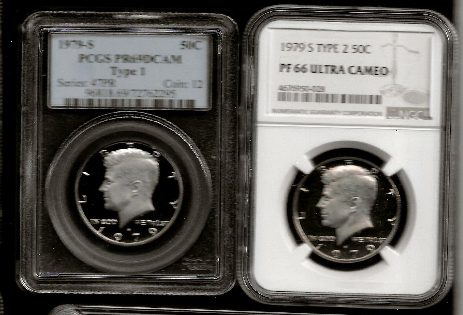 1979 "S" KENNEDY HALF DOLLAR TYPE 1&2 PCGS & NCG PROOFS - For Sale, Buy ...