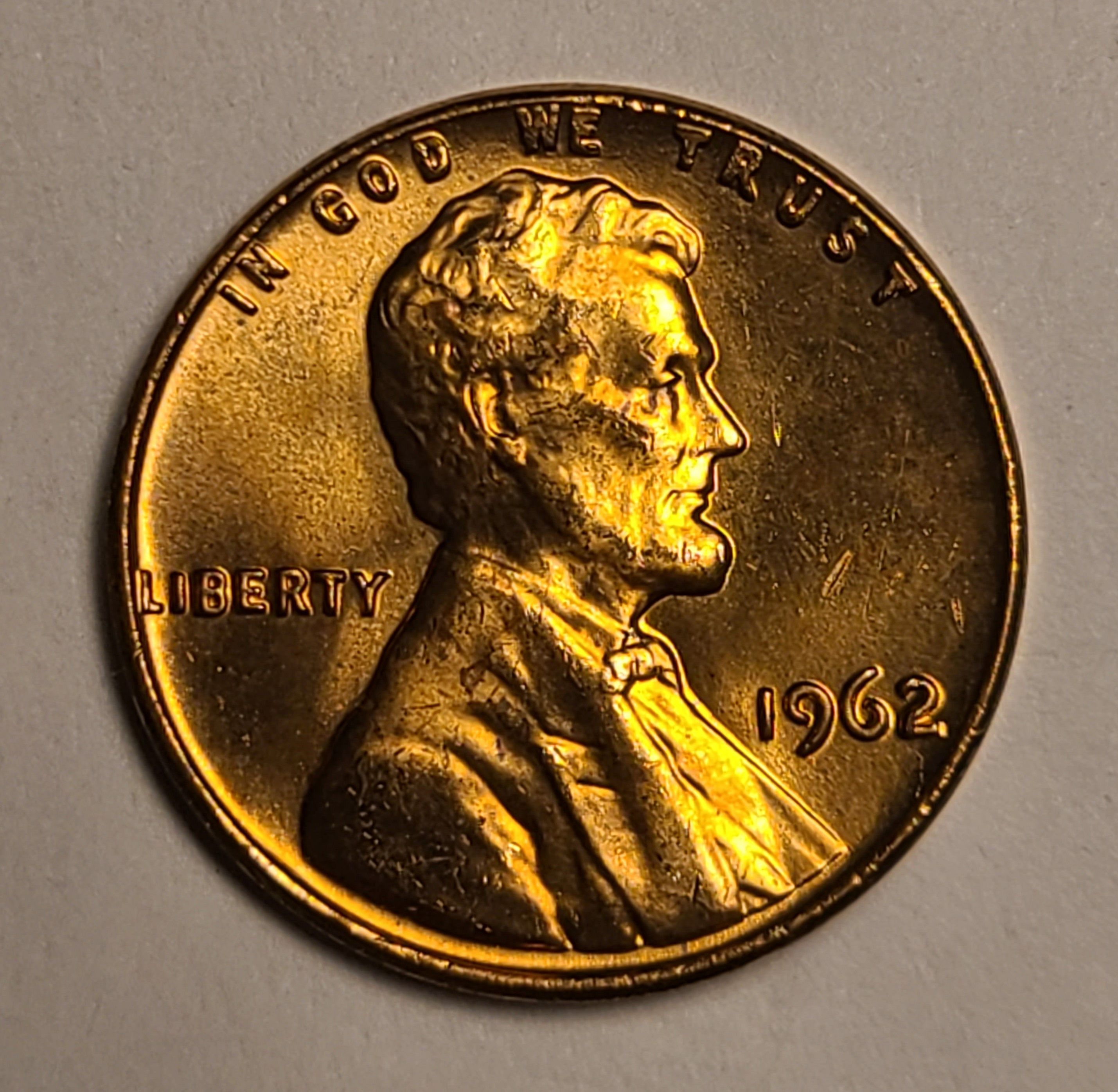 1962 Lincoln Cent MS-64 (Near Gem) RED - For Sale, Buy Now Online ...