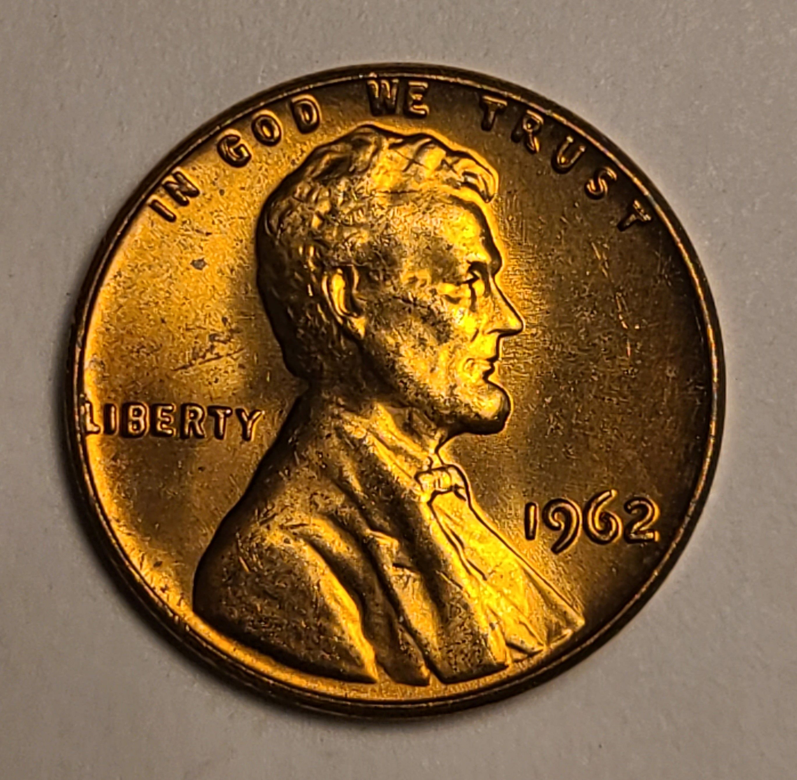 1962 Lincoln Cent MS-64 (Near Gem) RED - For Sale, Buy Now Online ...