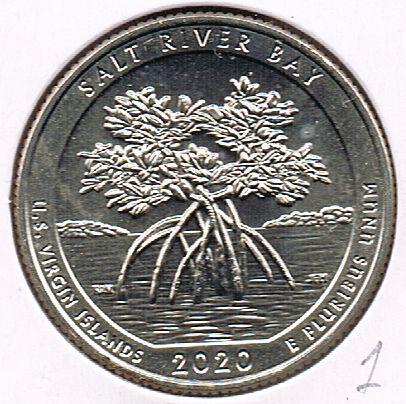 25 Cents / Quarter Salt River Bay , U.S. Virgin Islands, 2020 S - For ...