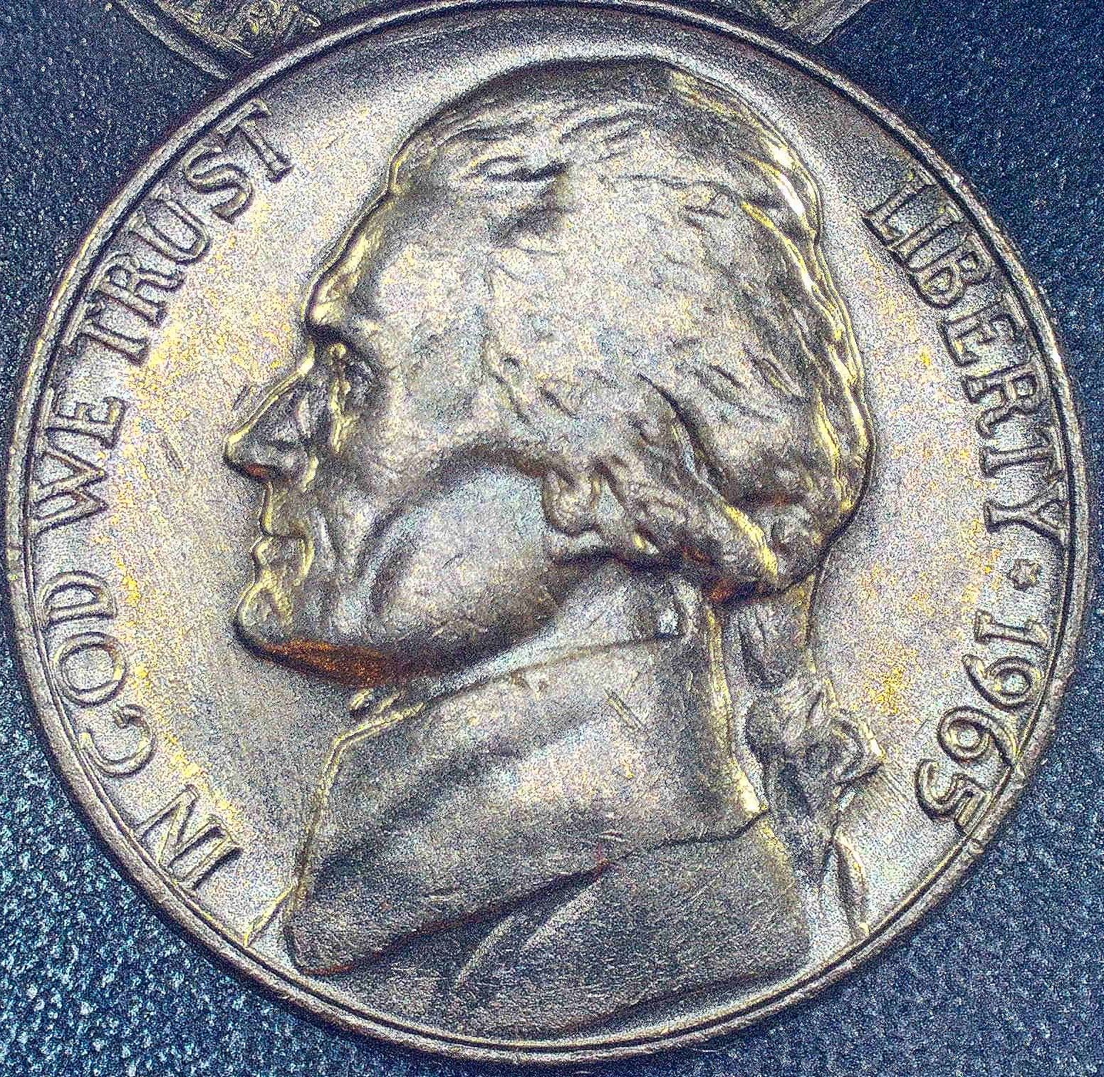 1965-P JEFFERSON NICKEL Gem Brilliant Uncirculated - For Sale, Buy Now ...