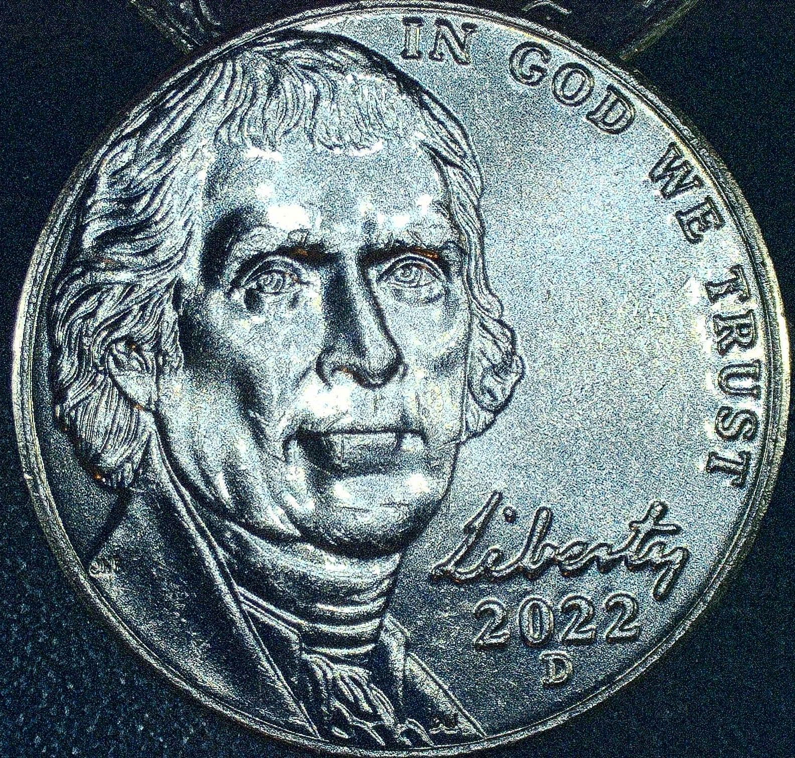 2022 D Jefferson Nickels BU - For Sale, Buy Now Online - Item #858127