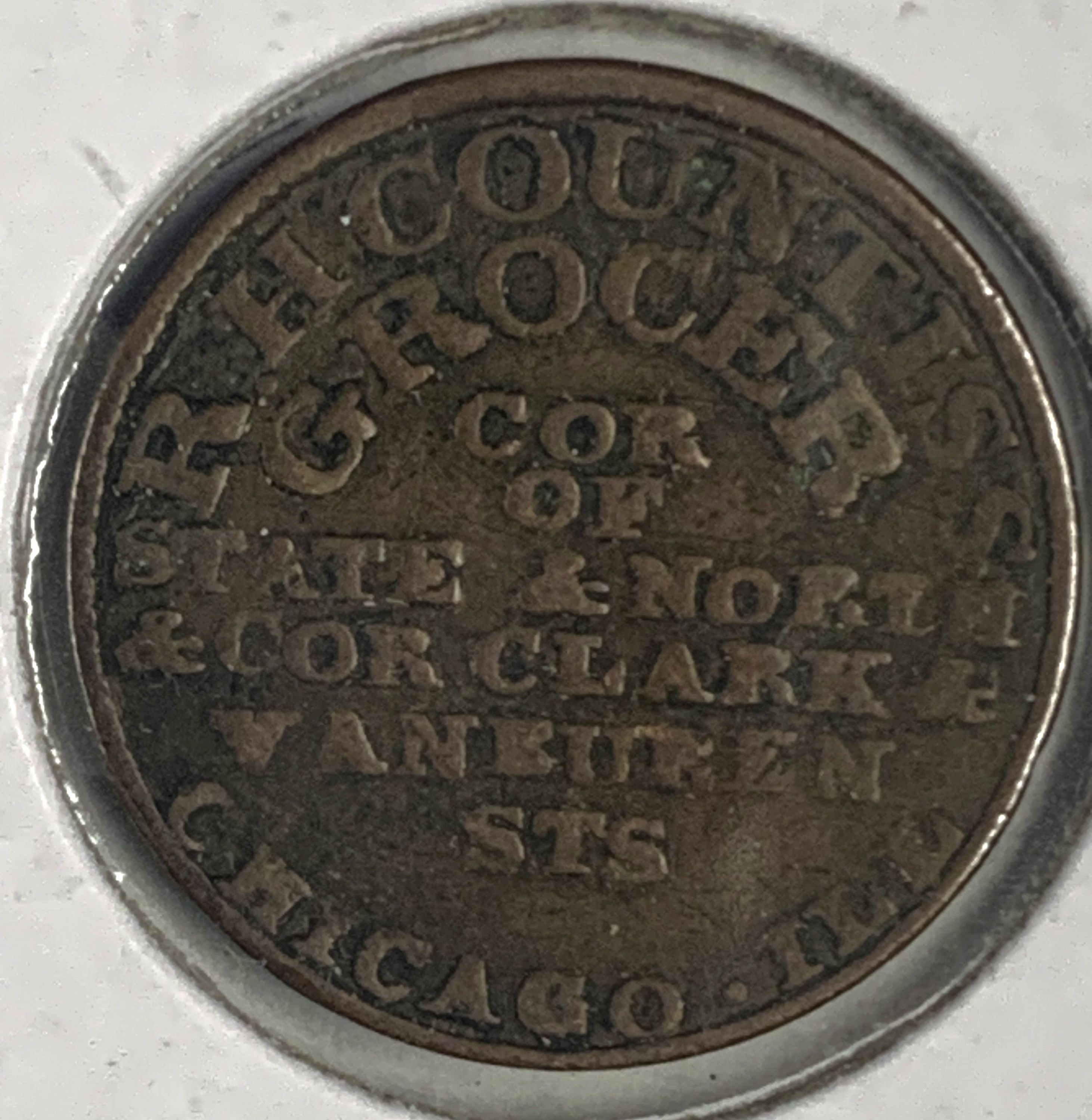 1863 Civil War Token (7655) - For Sale, Buy Now Online - Item #858932