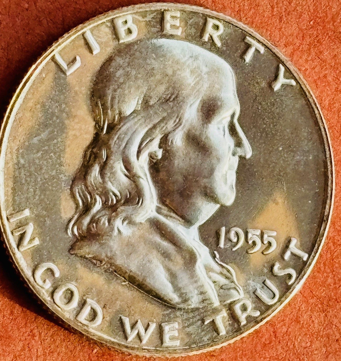 1955 PROOF Franklin Half, blast shine - For Sale, Buy Now Online - Item ...