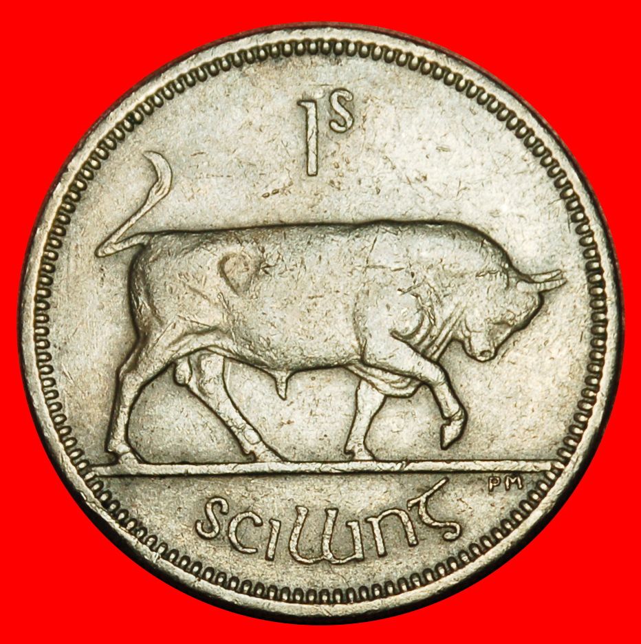 GREAT BRITAIN (1951-1968): IRELAND ★ 1 SHILLING 1966 BULL! - For Sale ...