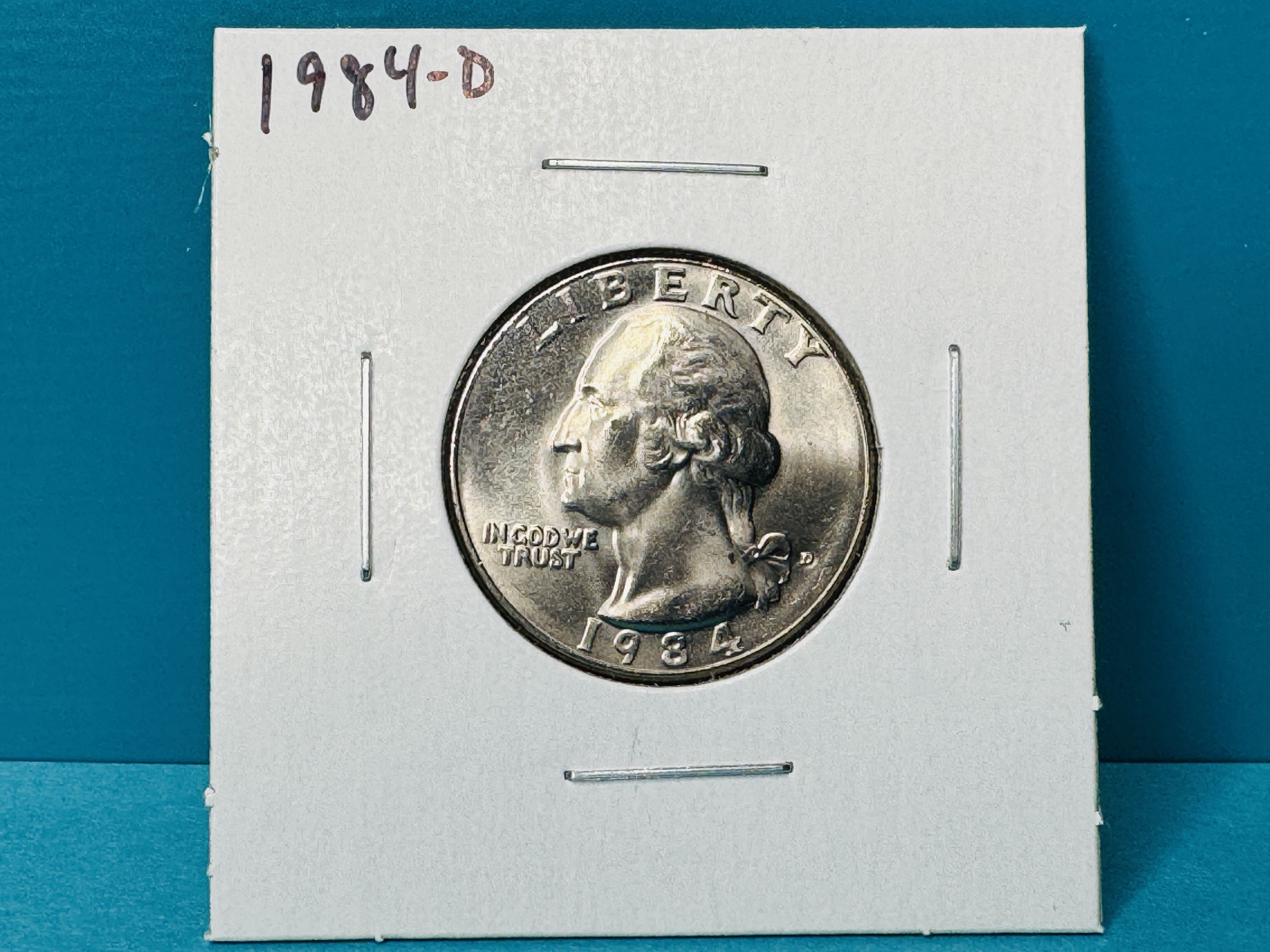1984-D Washington Quarter - For Sale, Buy Now Online - Item #860647