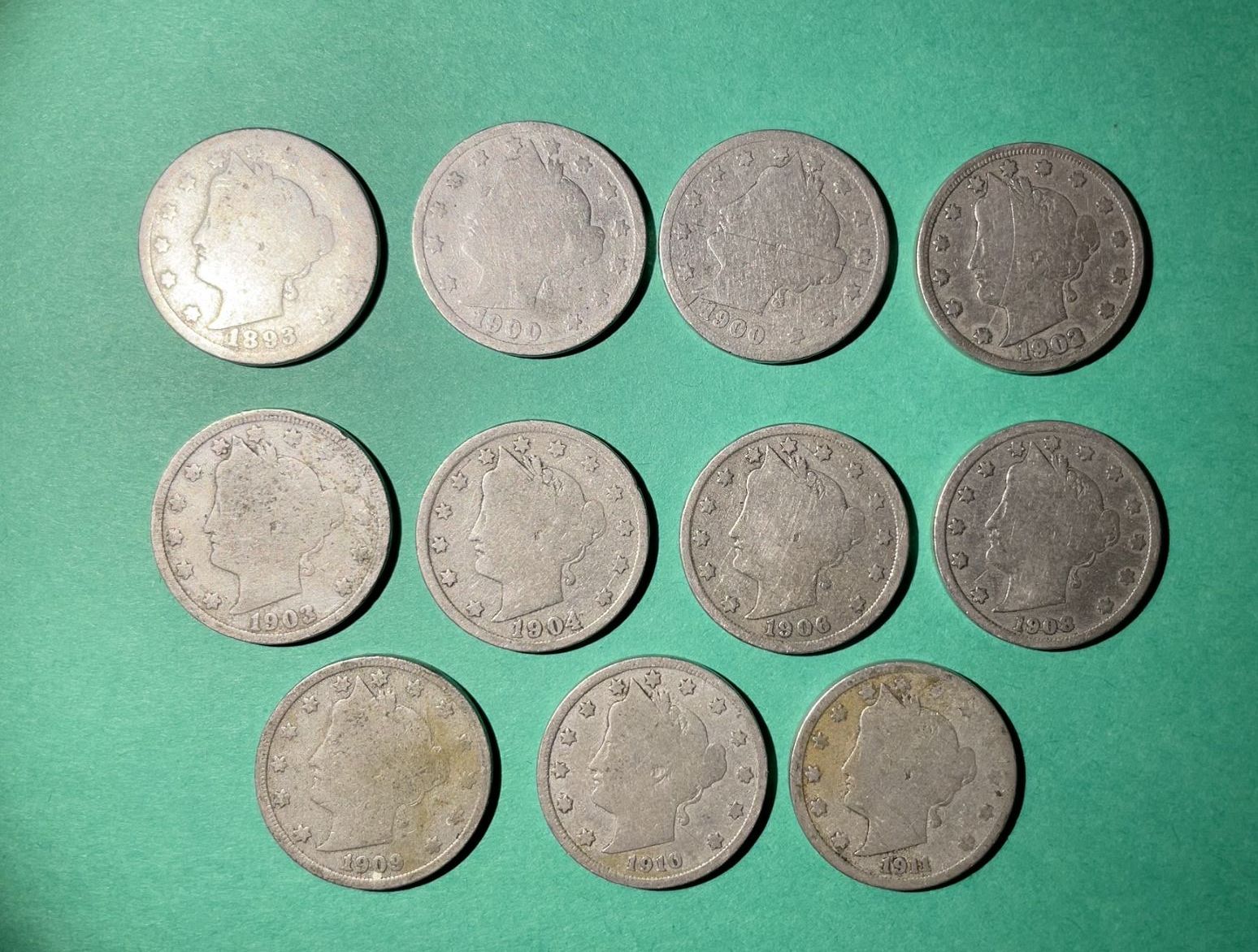 11 Liberty Nickels - For Sale, Buy Now Online - Item #860896