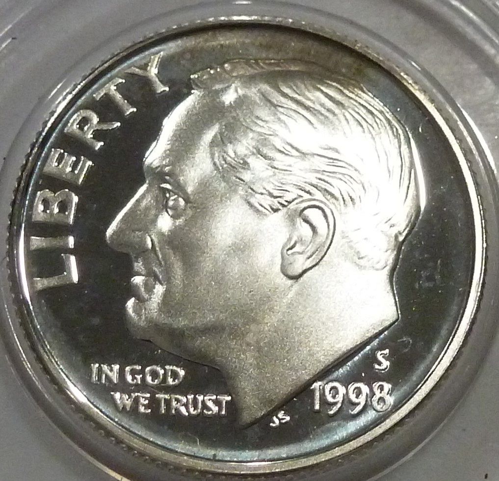 1998-S GEM Brilliant Proof Roosevelt Dime (224) - For Sale, Buy Now ...