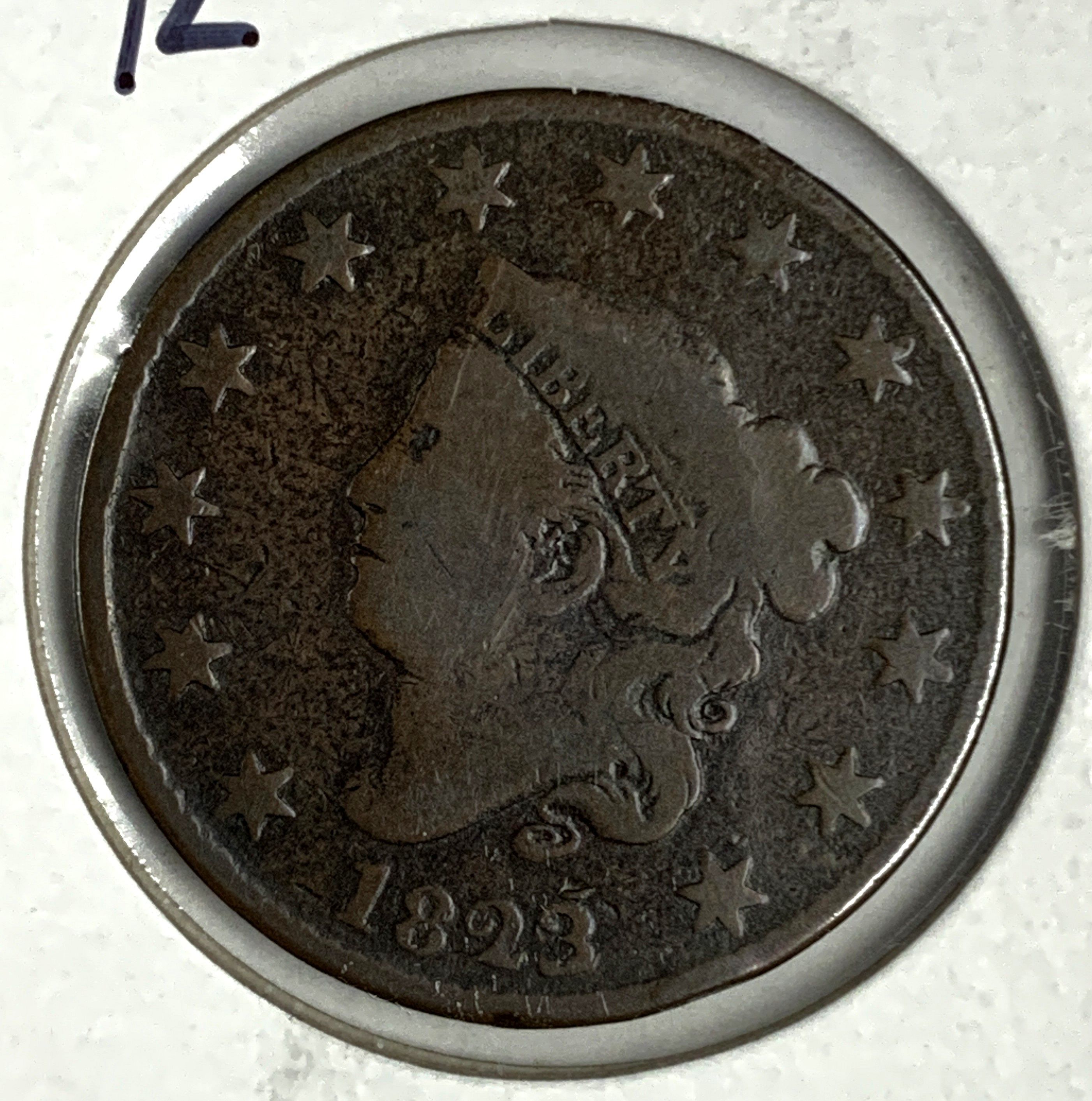 1823/2 Large Cent, (7874) - For Sale, Buy Now Online - Item #864091