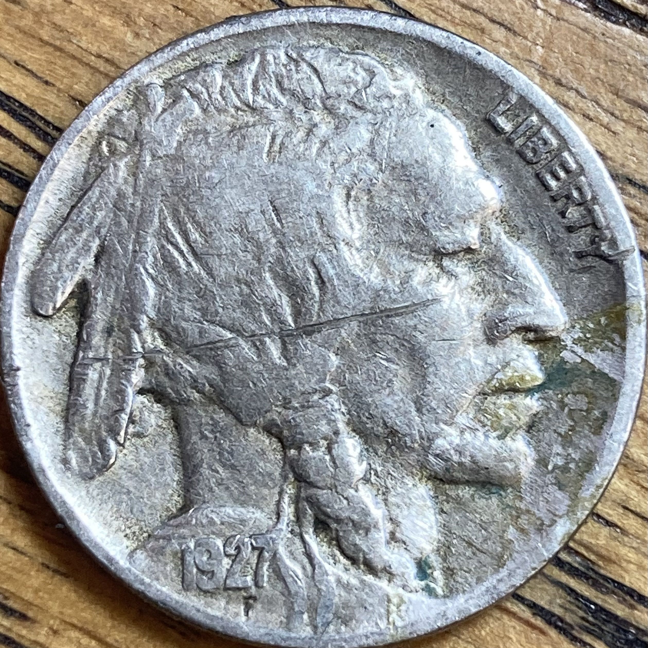 1927 Buffalo nickel in VERY FINE condition - For Sale, Buy Now Online ...