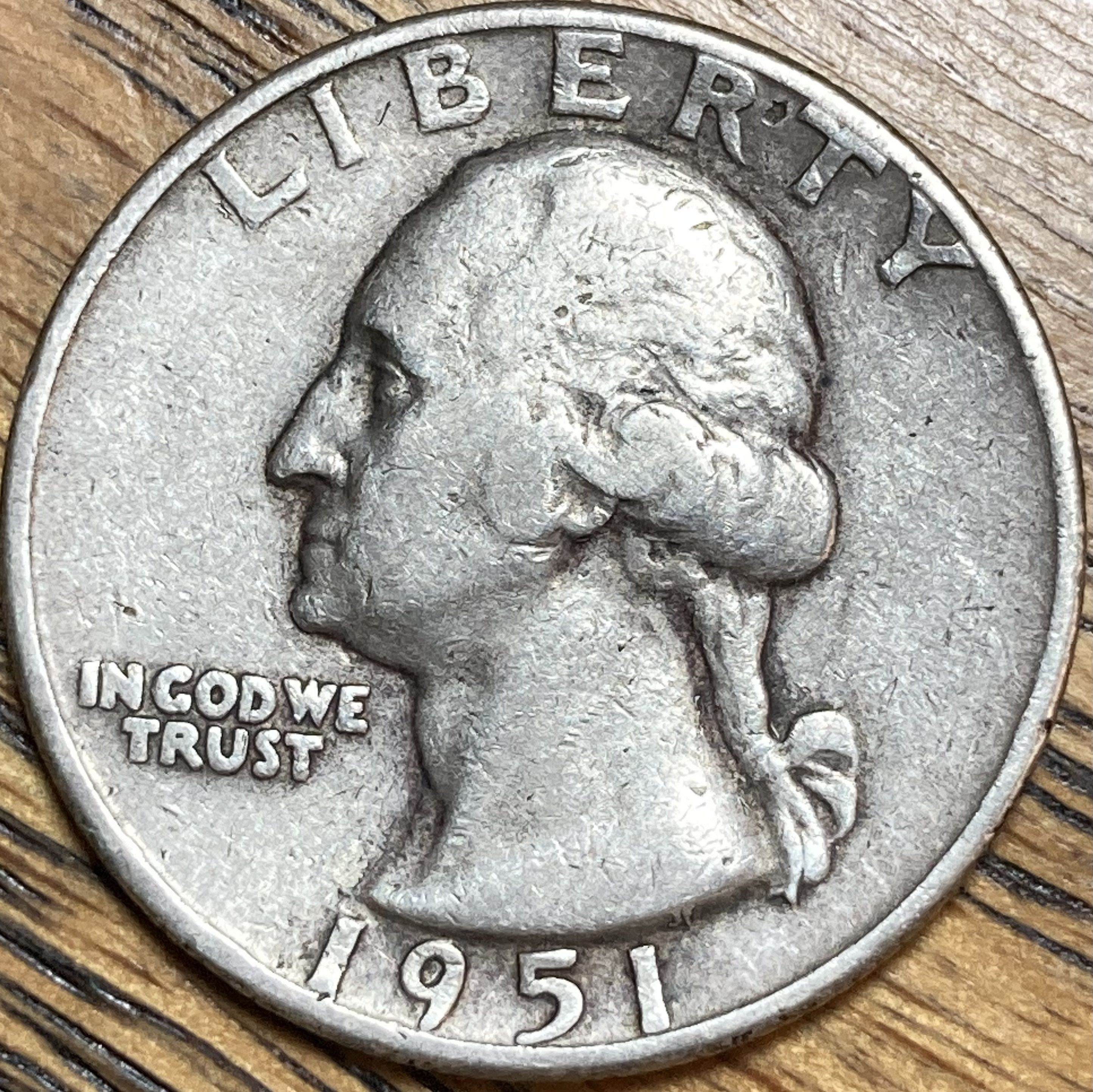 1951D Washington quarter in VERY FINE condition - For Sale, Buy Now ...