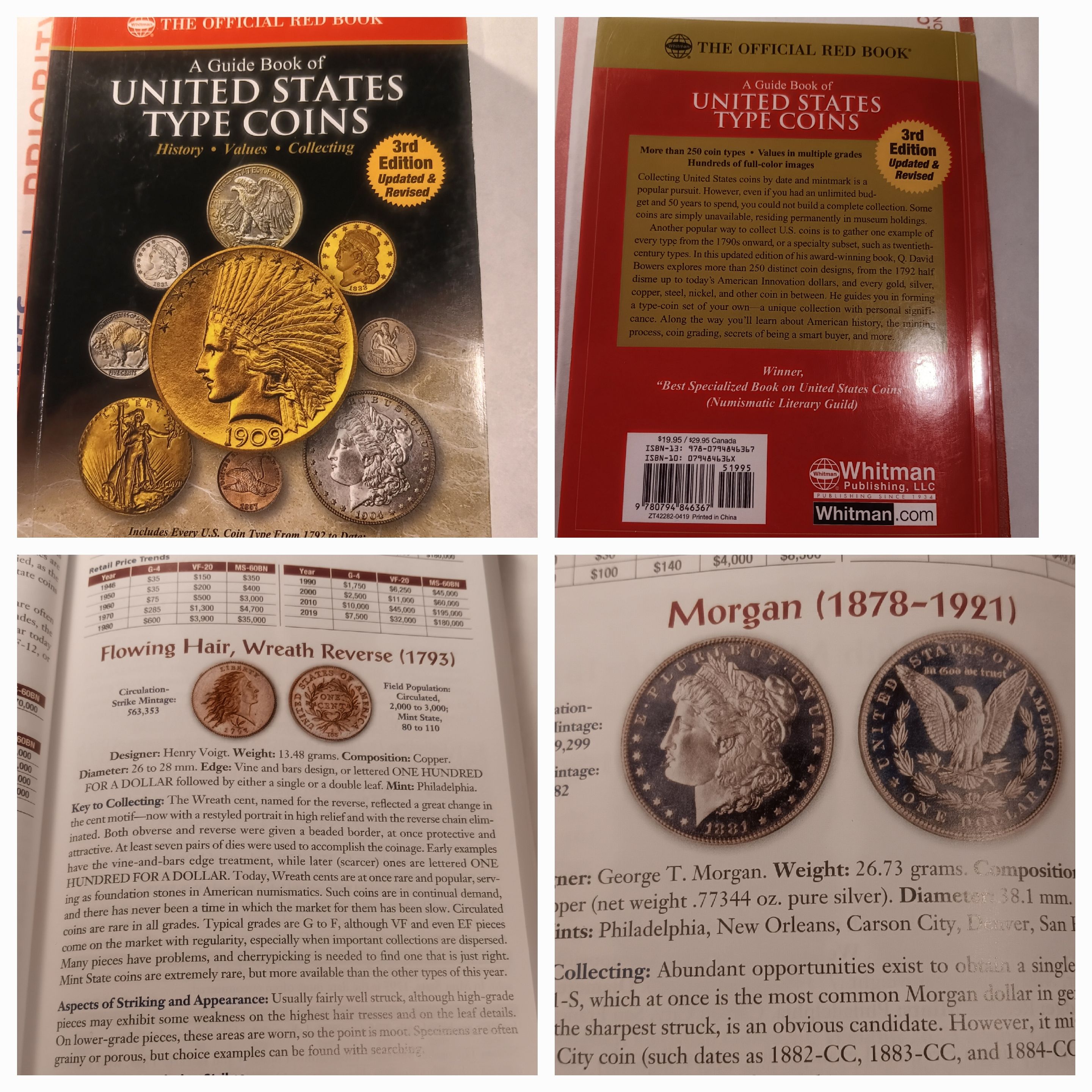 A Guide Book of United States Type Coins 3rd Edition 2019 - For Sale ...