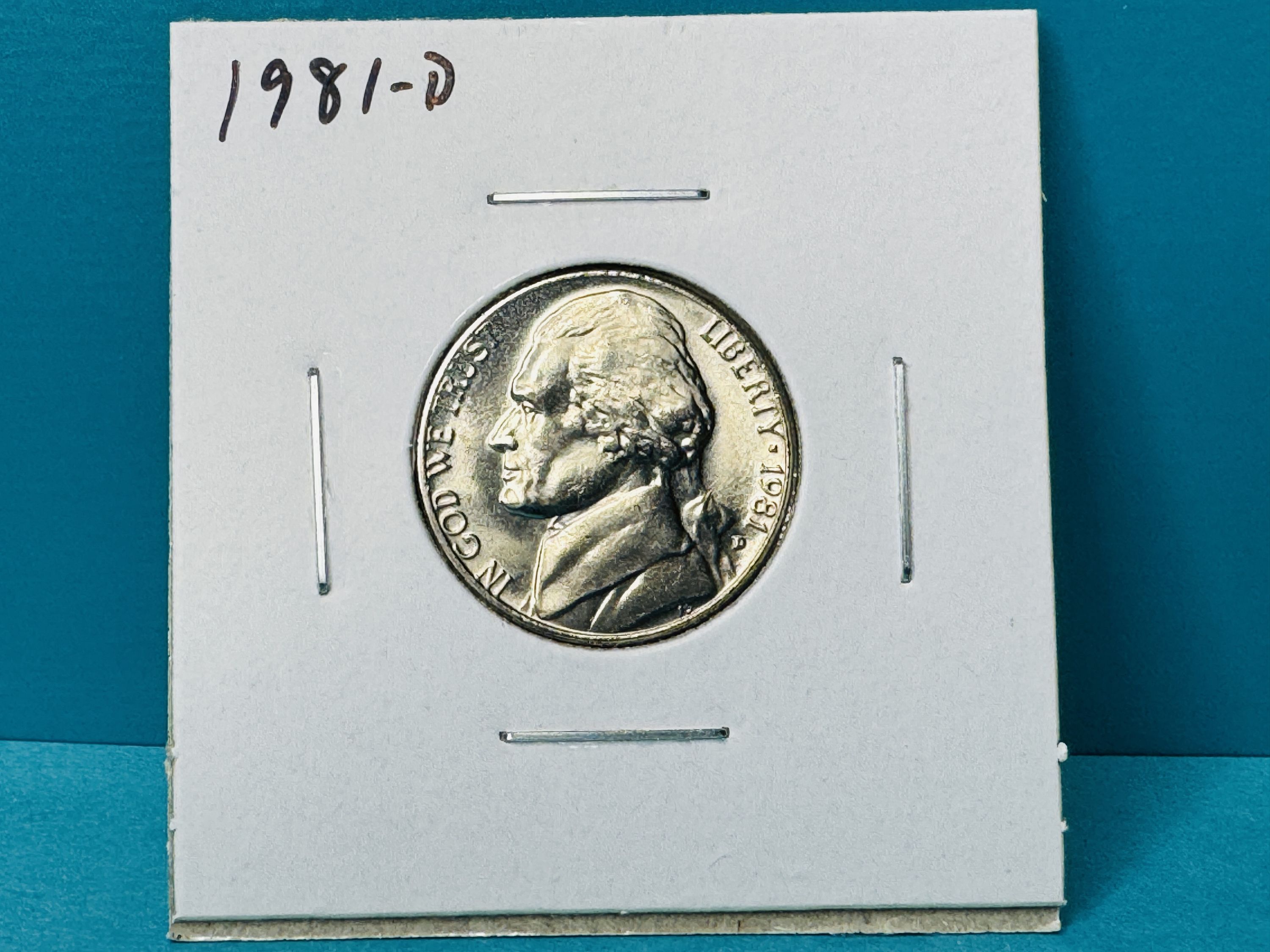 1981-D Jefferson Nickel - For Sale, Buy Now Online - Item #868584