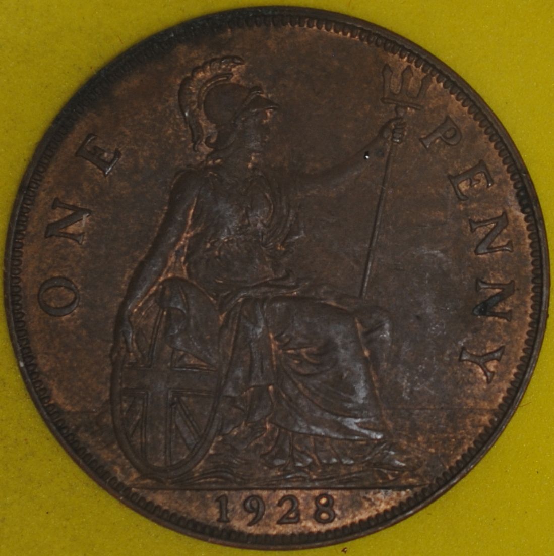 1928 Great Britain Penny XF - For Sale, Buy Now Online - Item #869264