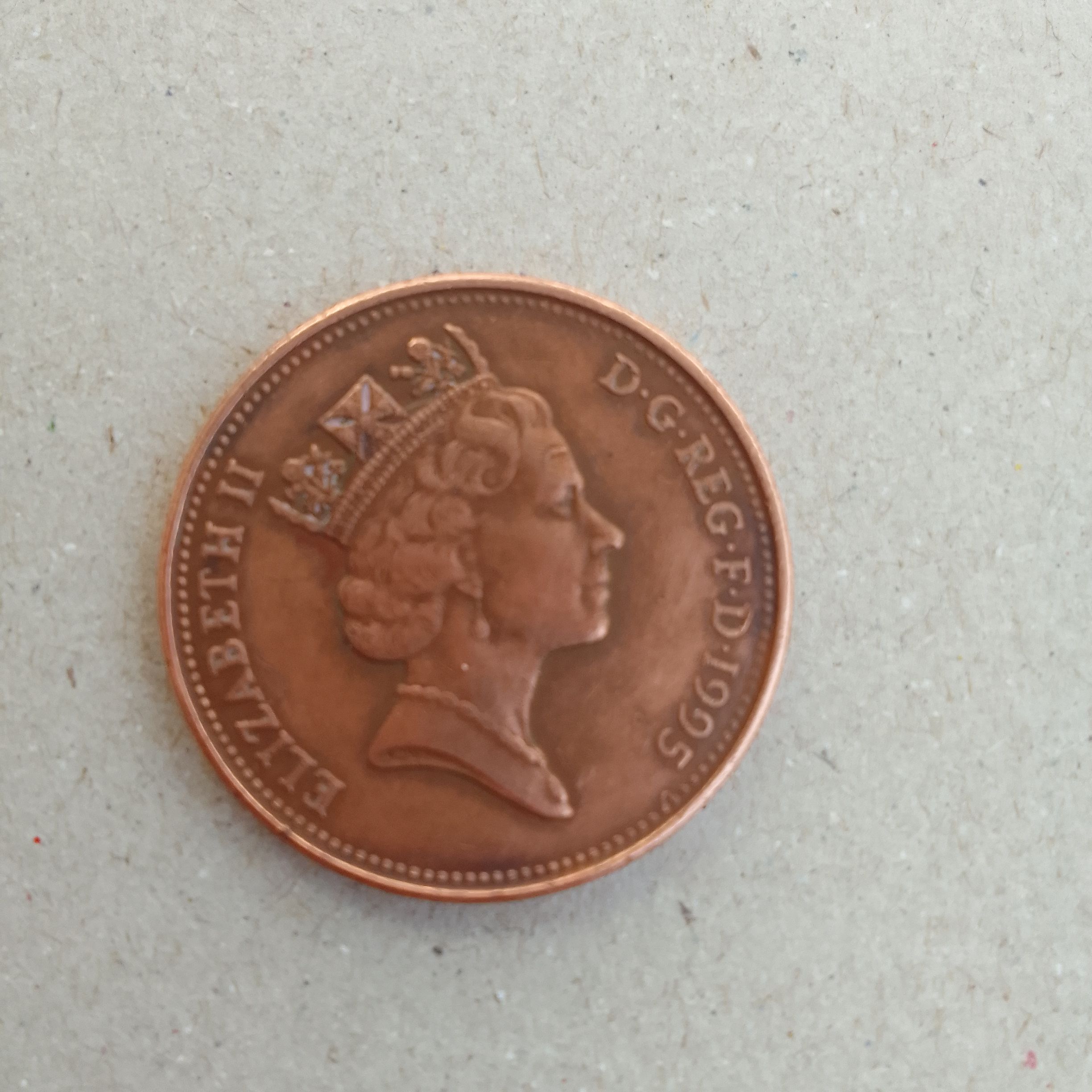 1995 ..Two Pence..Elizabeth coin - For Sale, Buy Now Online - Item #870654