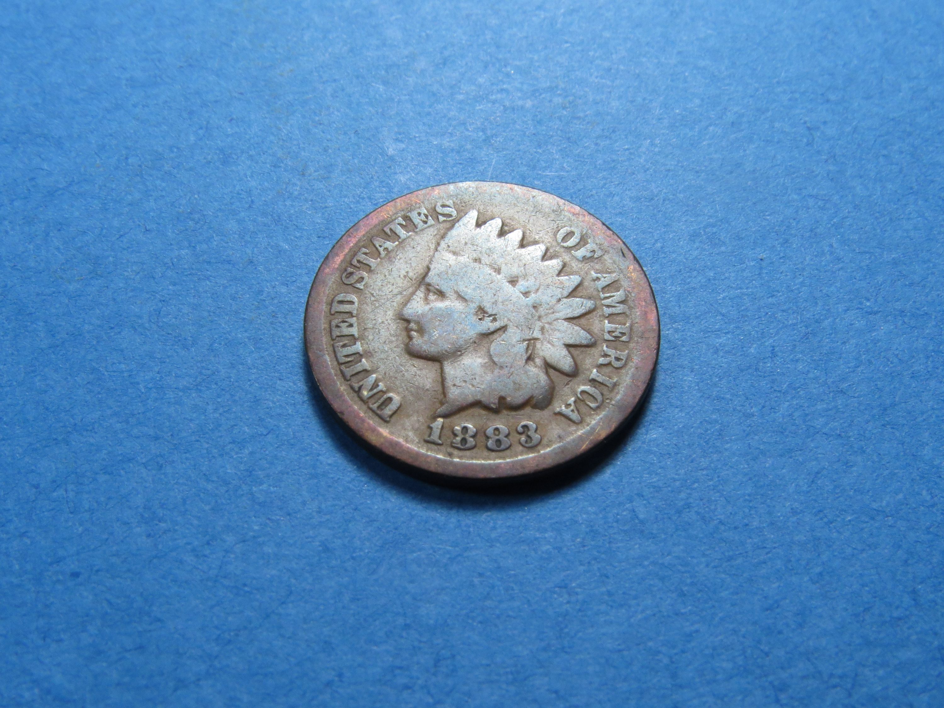 1883 INDIAN HEAD CENT (NICE) COMB SHIP ~ LOT H371 - For Sale, Buy Now ...