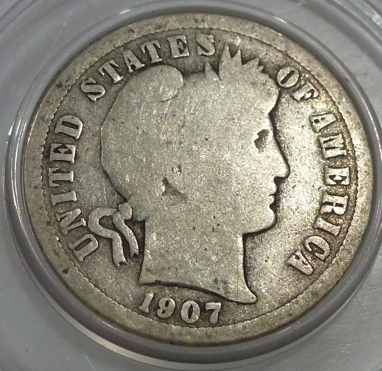 1907-D Grades GOOD Barber Dime (S-27 ) - For Sale, Buy Now Online ...
