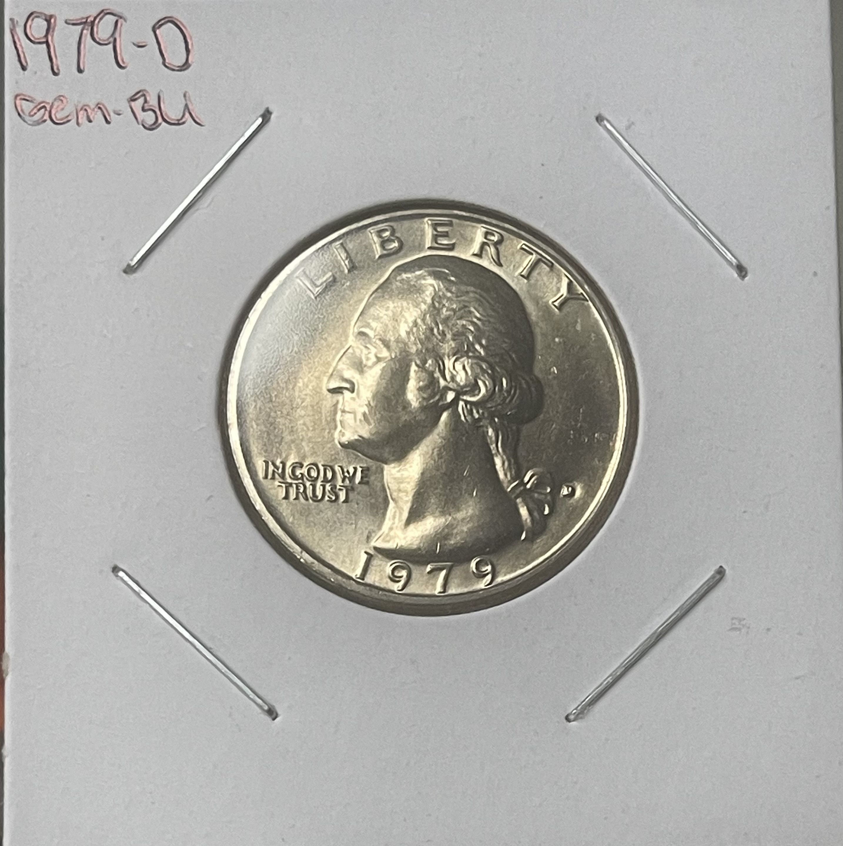 1979-D Gem Brilliant Uncirculated MS60+ Washington US Quarter - For ...
