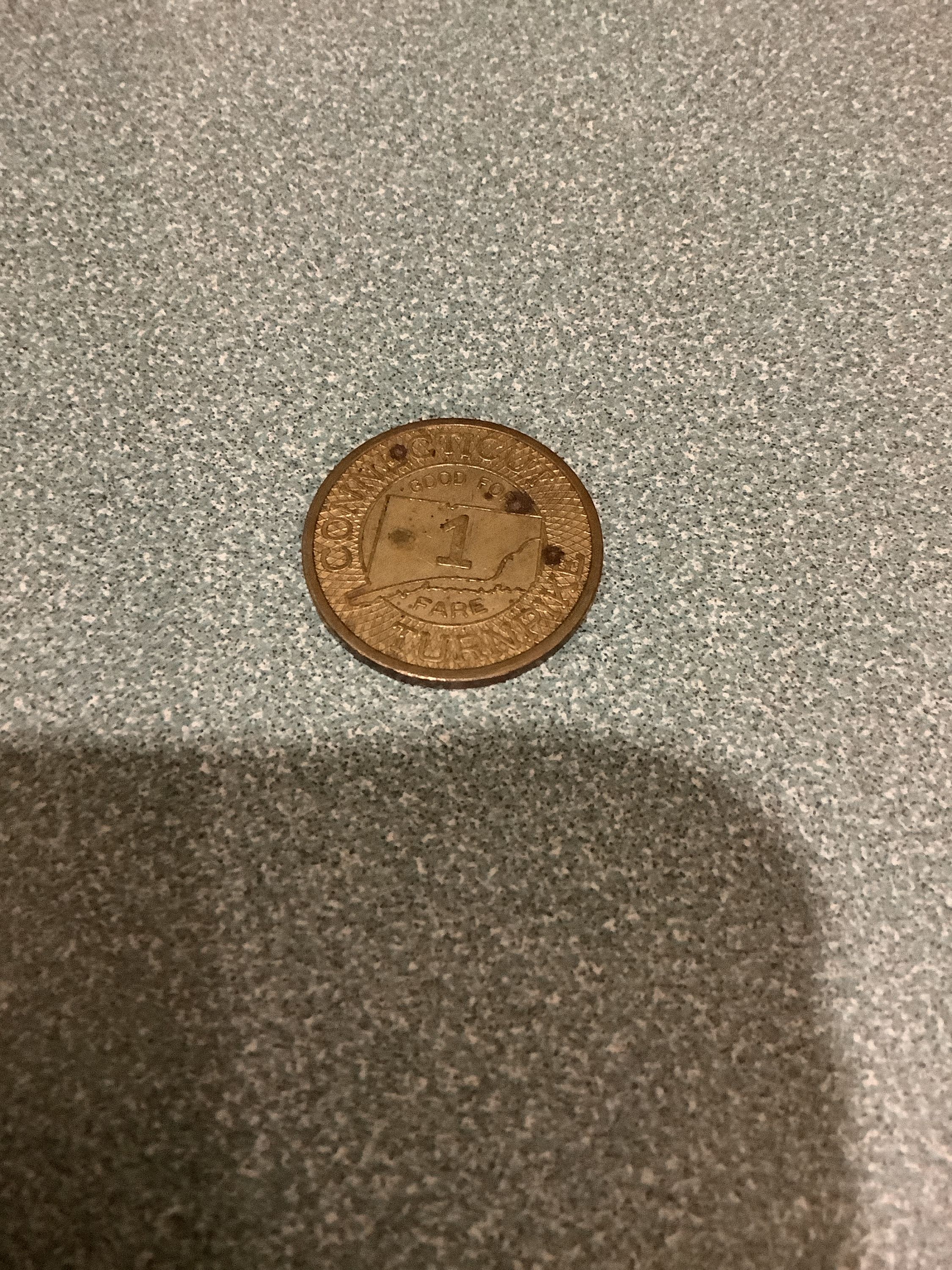 Connecticut turnpike good for 1 fare Token - For Sale, Buy Now Online ...