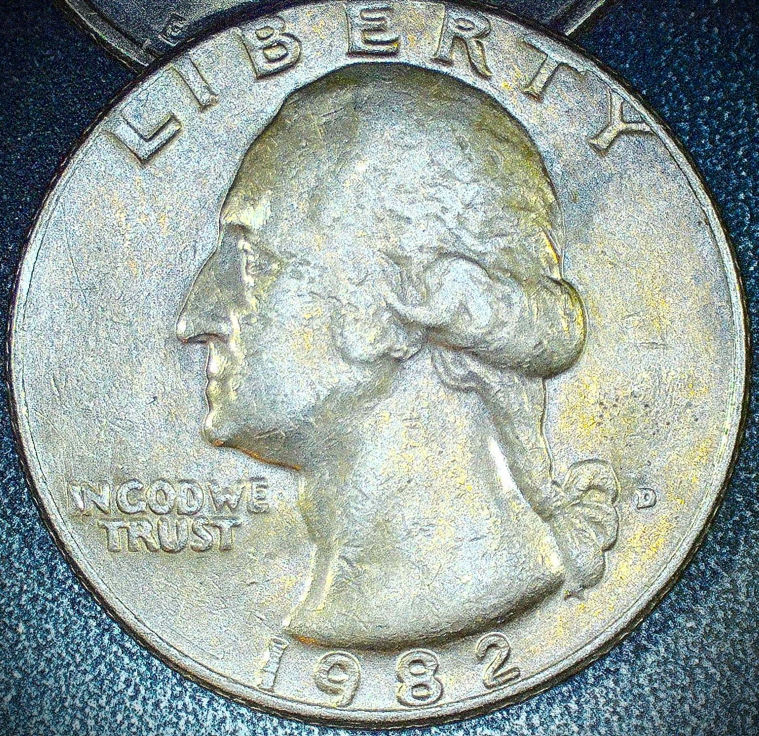 1982 D Washington Quarter AU - For Sale, Buy Now Online - Item #875986