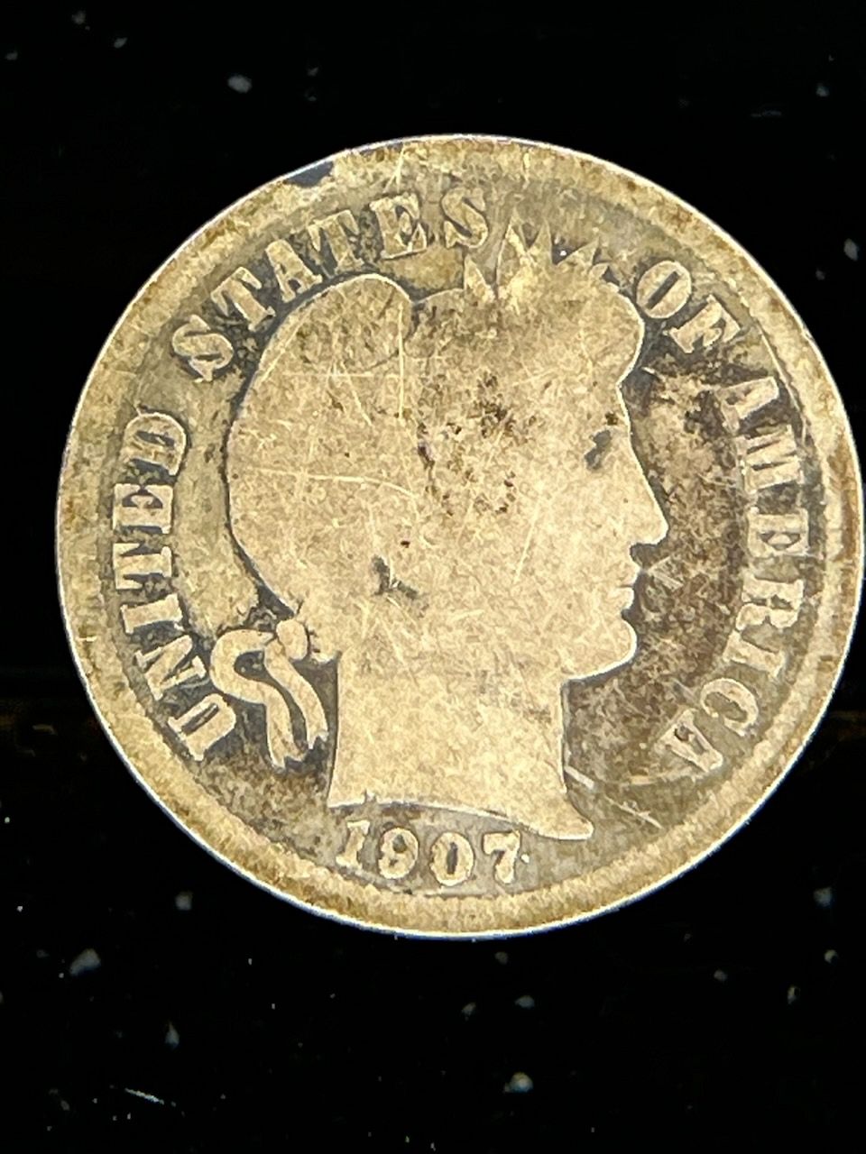 1907-P Barber Dime - For Sale, Buy Now Online - Item #876503