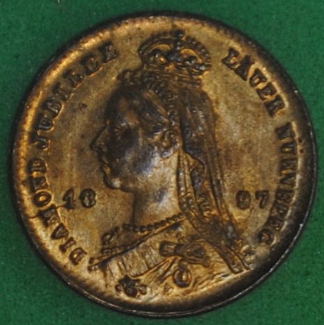 1897 Lauer Imitation Victorian Half Sovereign Nurnberg Toy Money - For ...